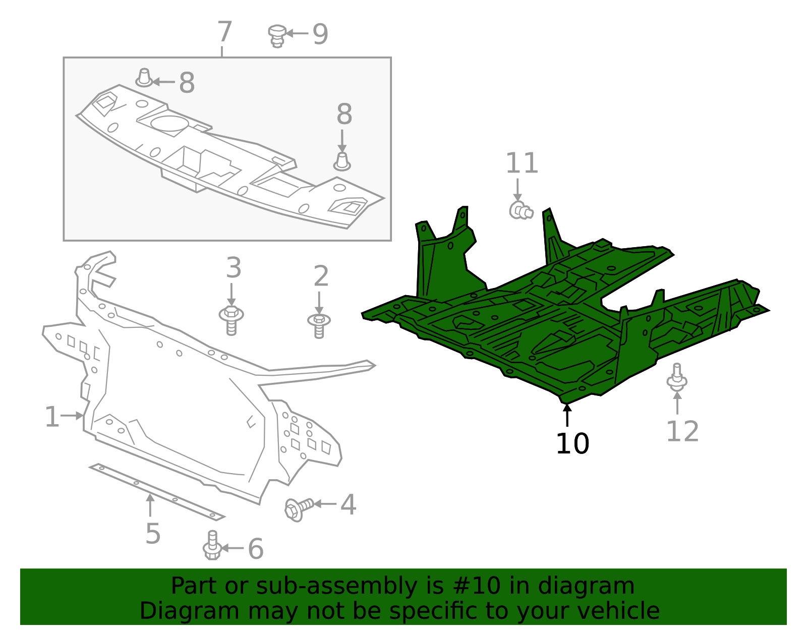 2019-2022 Honda Insight Cover Assy., Engine (lower) 74110-TXM-A00 ...