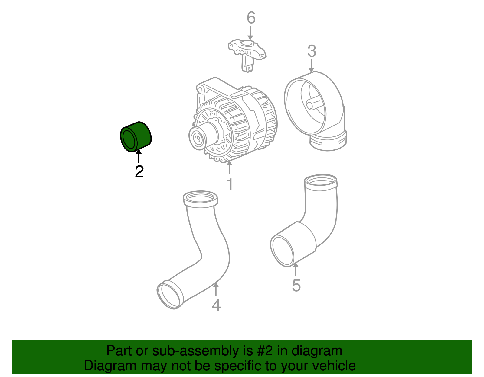 Genuine Alternator Pulley for 1997-2006 BMW | OEM Part# 12-31-7-501-754 ...
