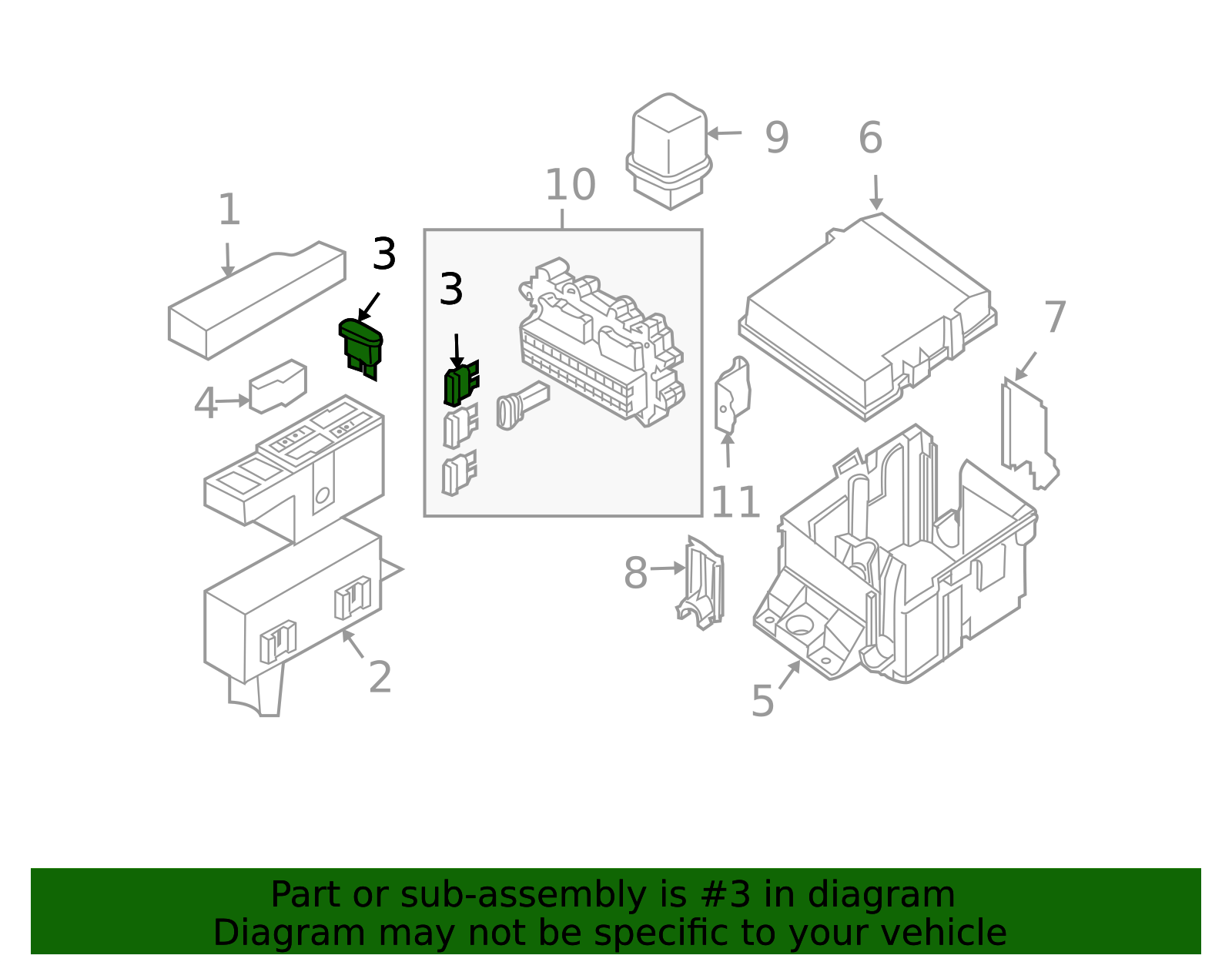 2004-2024 Nissan Multi-Purpose Fuse 24319-C9924 | Nissan Parts Plus