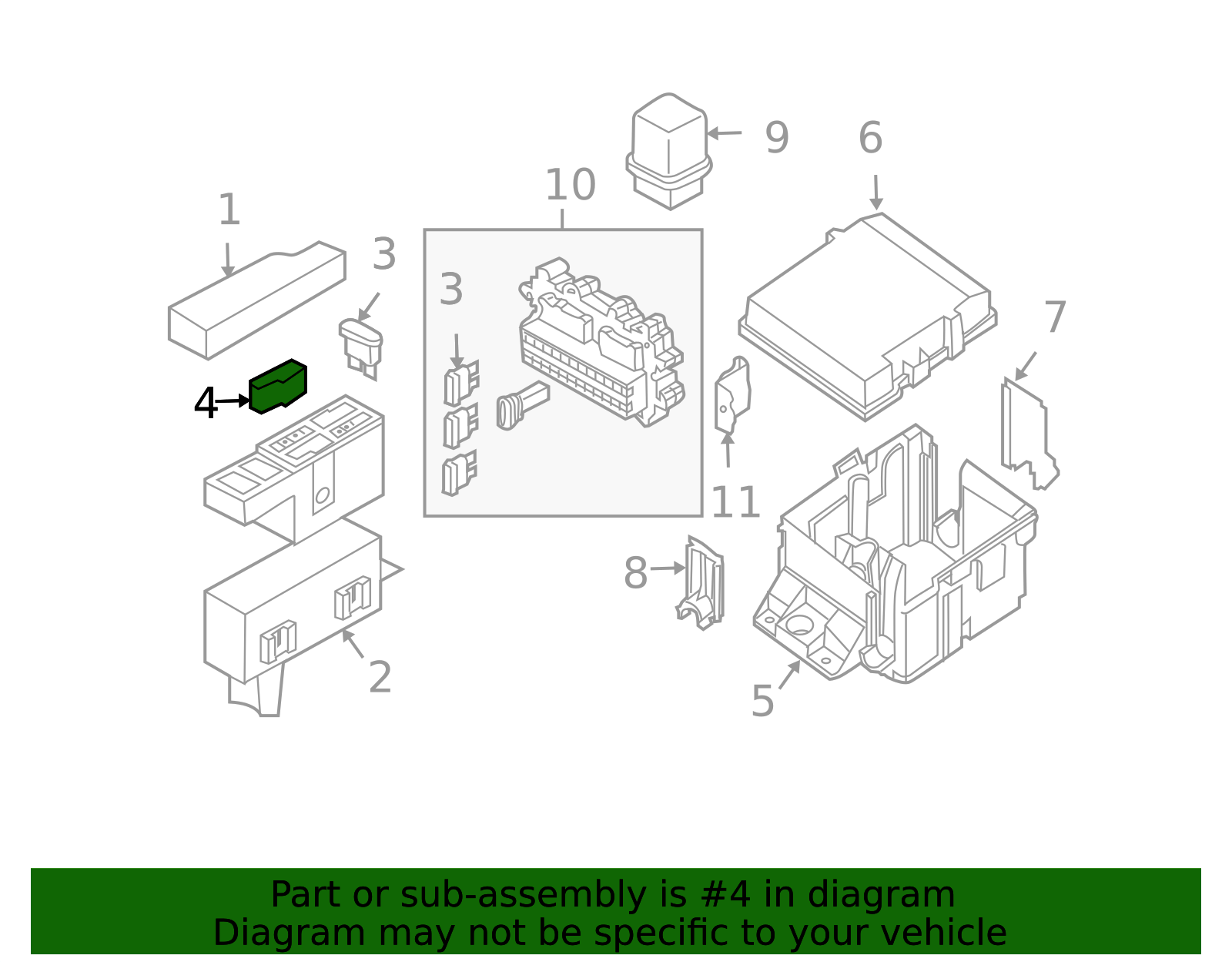 24370-C9911 - Fusible Link - 1998-2012 Nissan | Nissan OEM Parts Direct