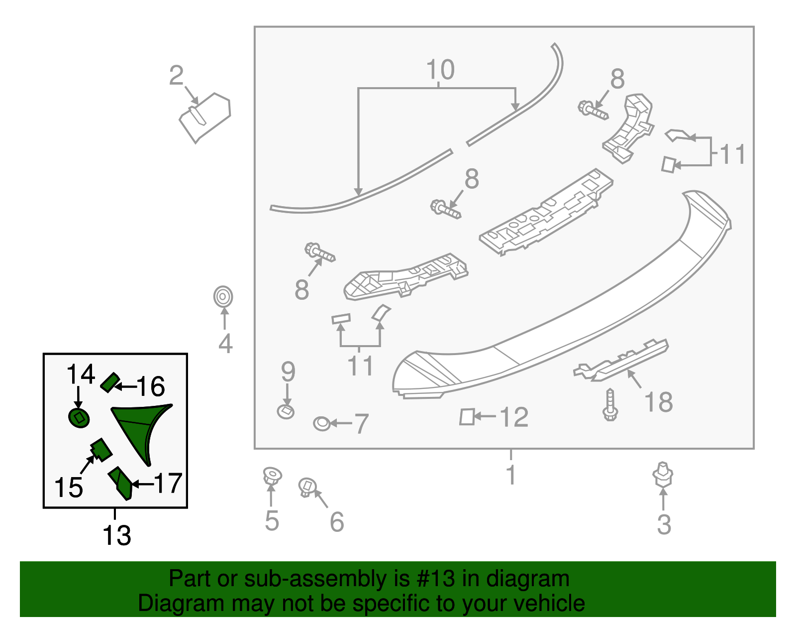 2014-2018 Mazda 3 | Side Spoiler | BHN9-51-9C0B | Mazda Online Parts