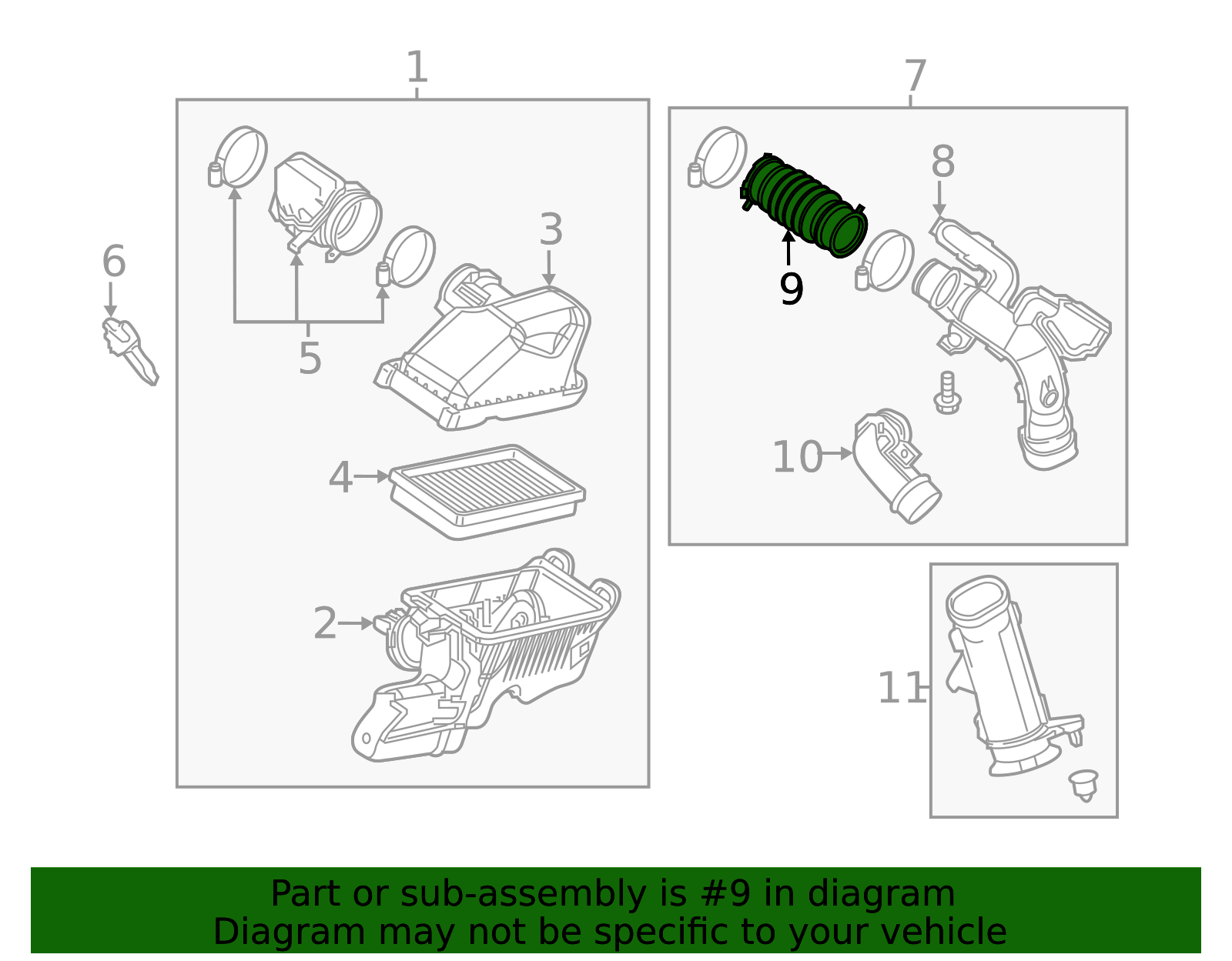 16578-9KA0A - Air Hose Official Nissan Parts Store