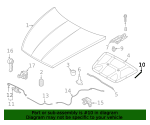 81161-L2000 - Support Cylinder 2021-2026 Kia K5 | Kia.Parts Store