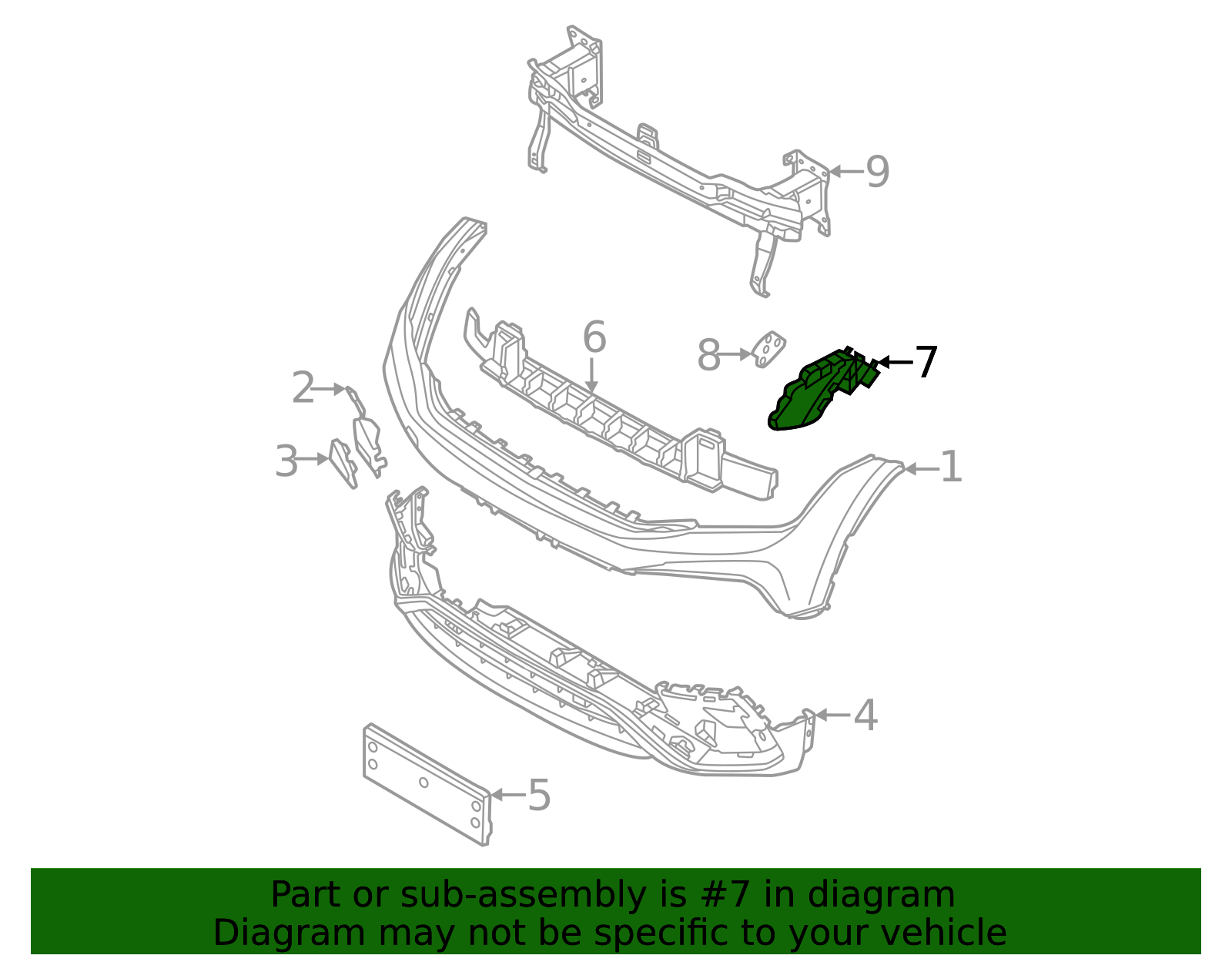5NN-807-049-A - Guide 2022-2024 Volkswagen Tiguan | Bam Wholesale Parts