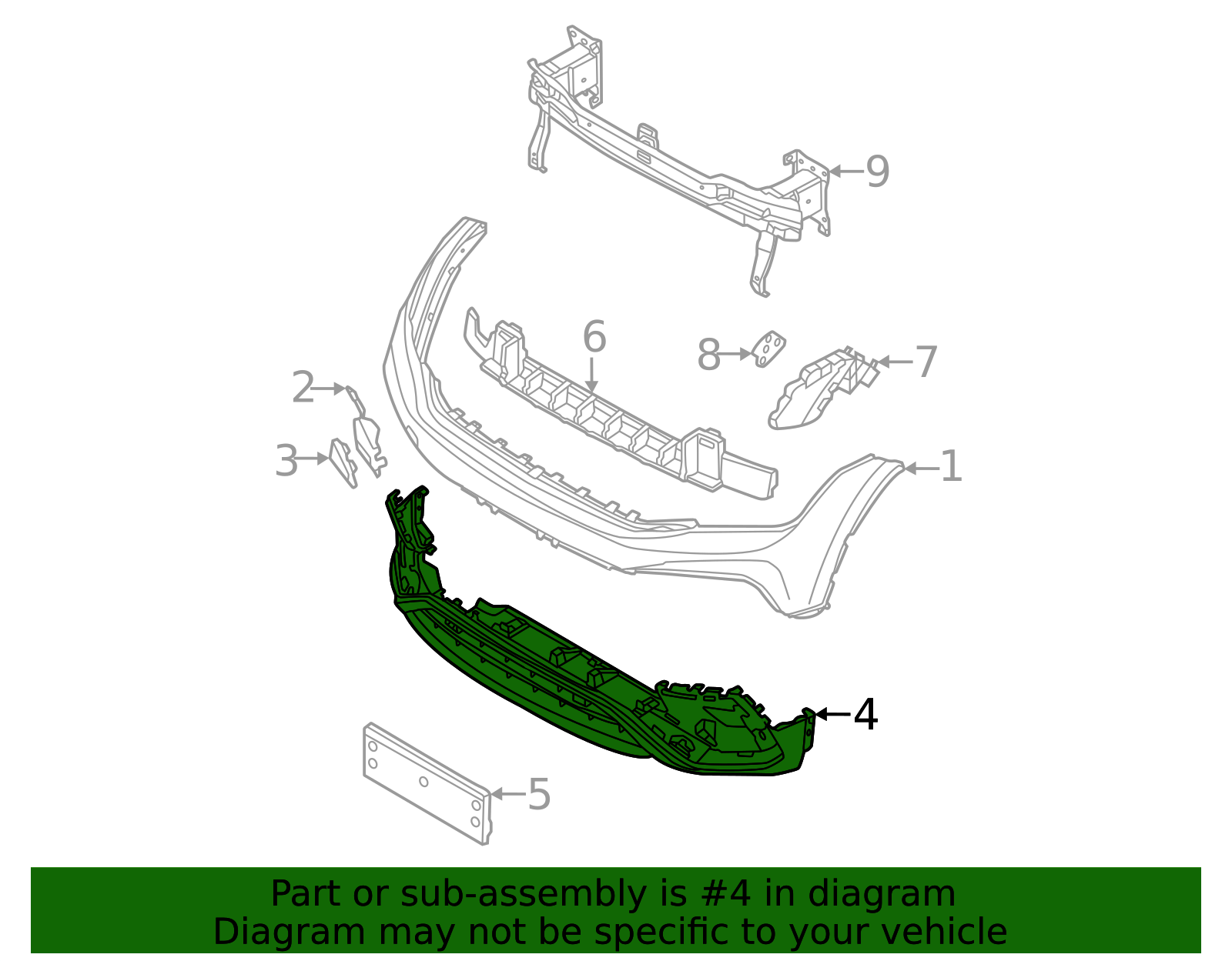 2022-2024 Volkswagen Tiguan Spoiler 5NN-805-903-K-9B9 | OEM Parts Online