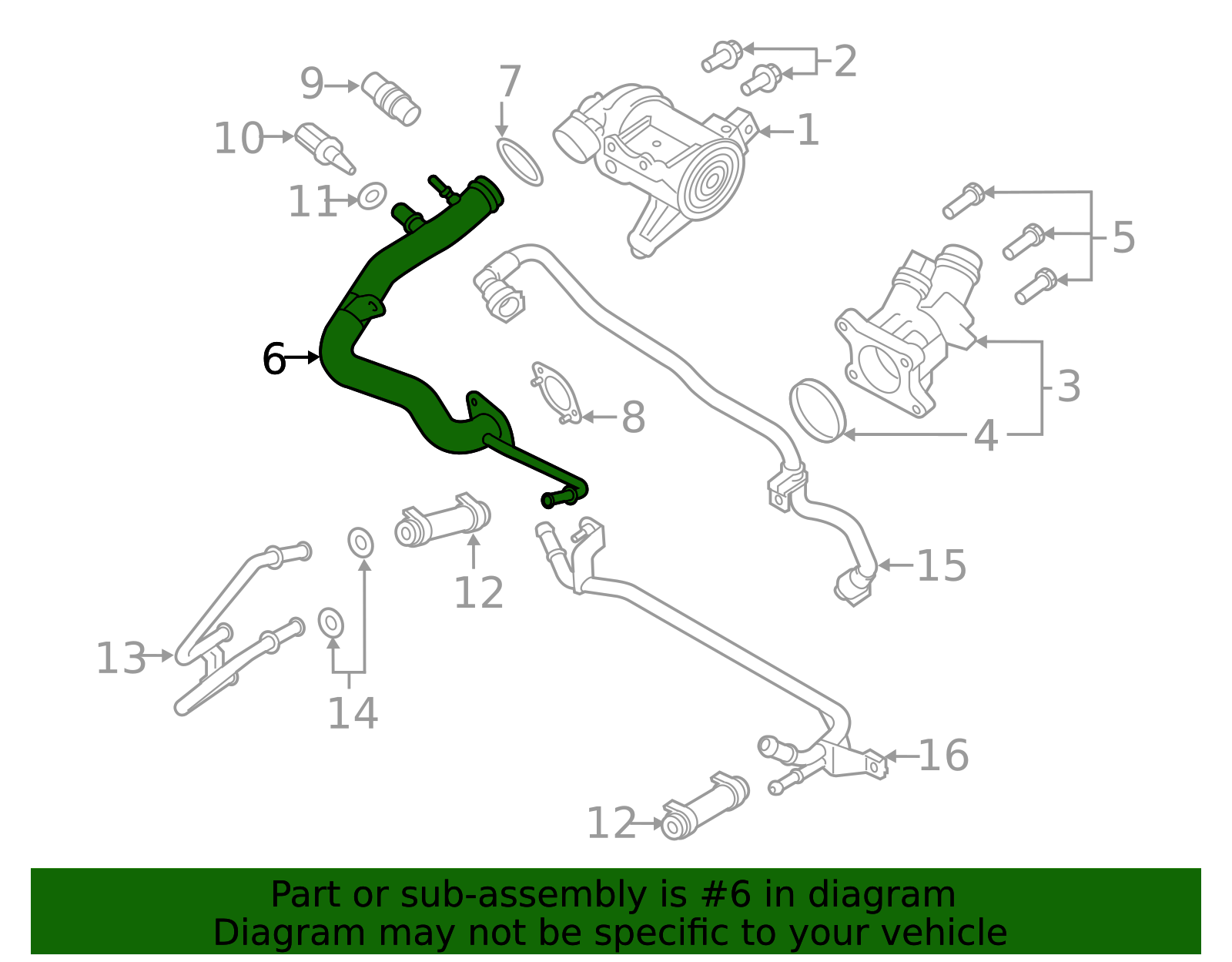 31368460 - High-Quality Engine Coolant Pipe for 2015-2025 Volvo ...