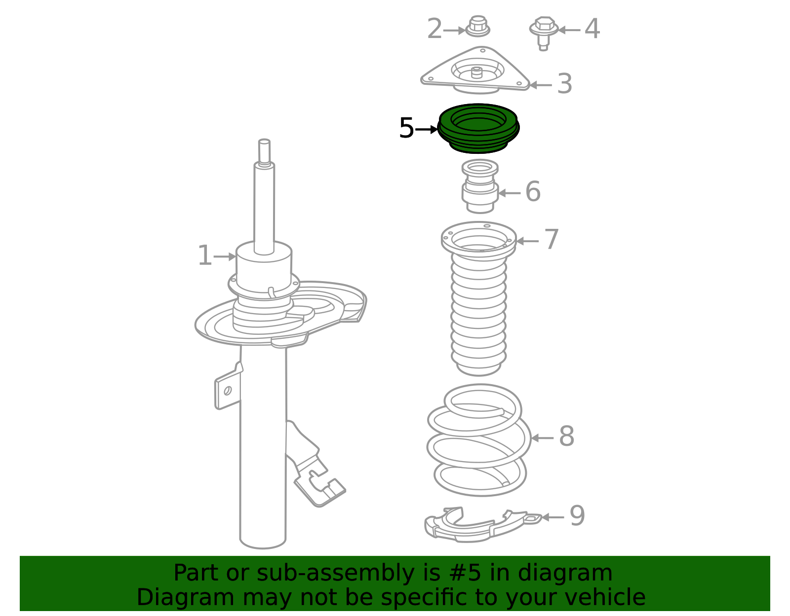 54325-6LB0A - Strut Bearing Official Nissan Parts Store