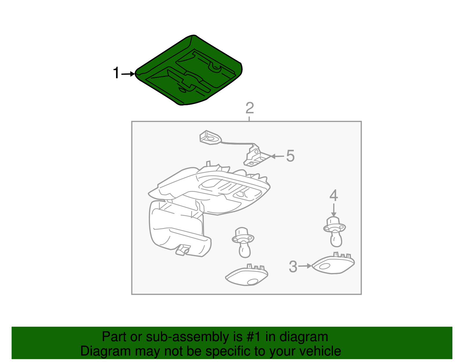 2008-2012 Ford Overhead Console 8L8Z-78519A70-CD | Ford OEM Parts Outlet