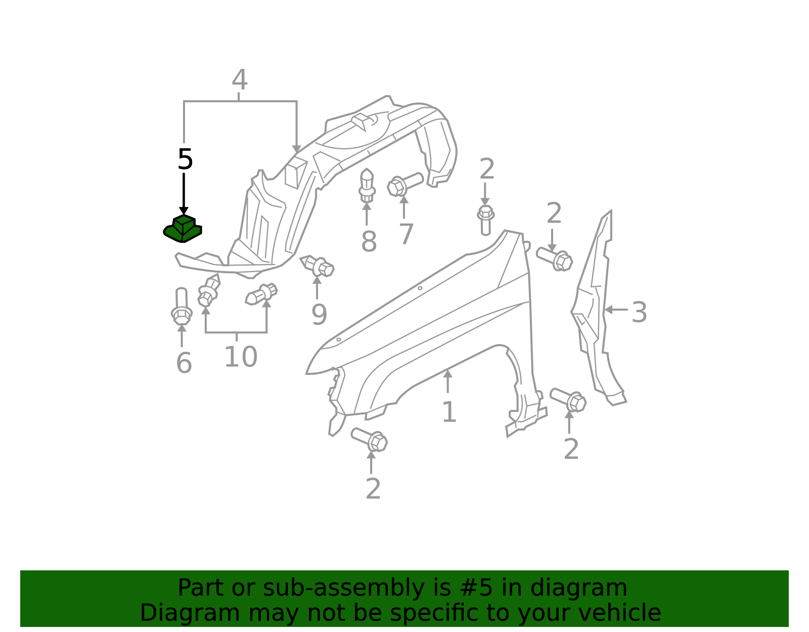 90305-SM4-003 - Nut Clip (6MM) - 1998-2020 Honda | Honda Factory Parts