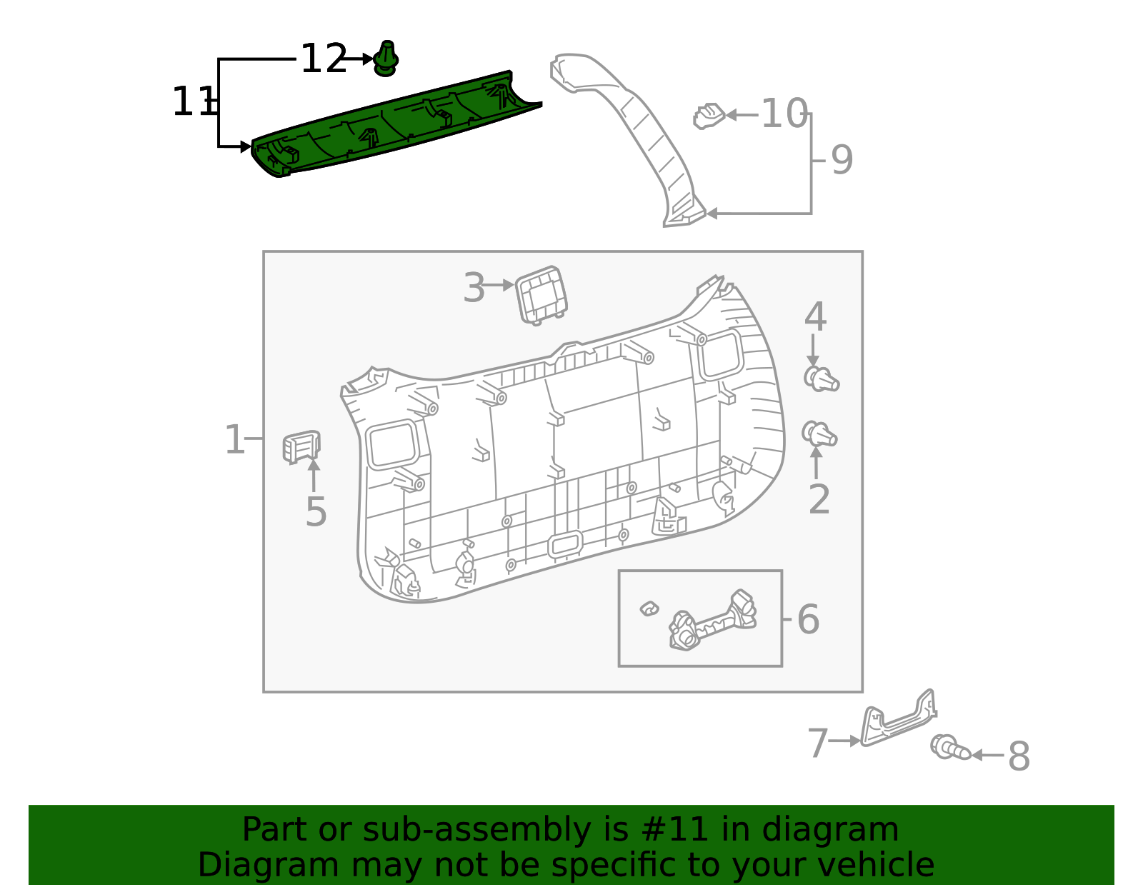 2019-2025 Toyota Upper Trim Panel 67939-0R060-C0 | Toyota Parts Center