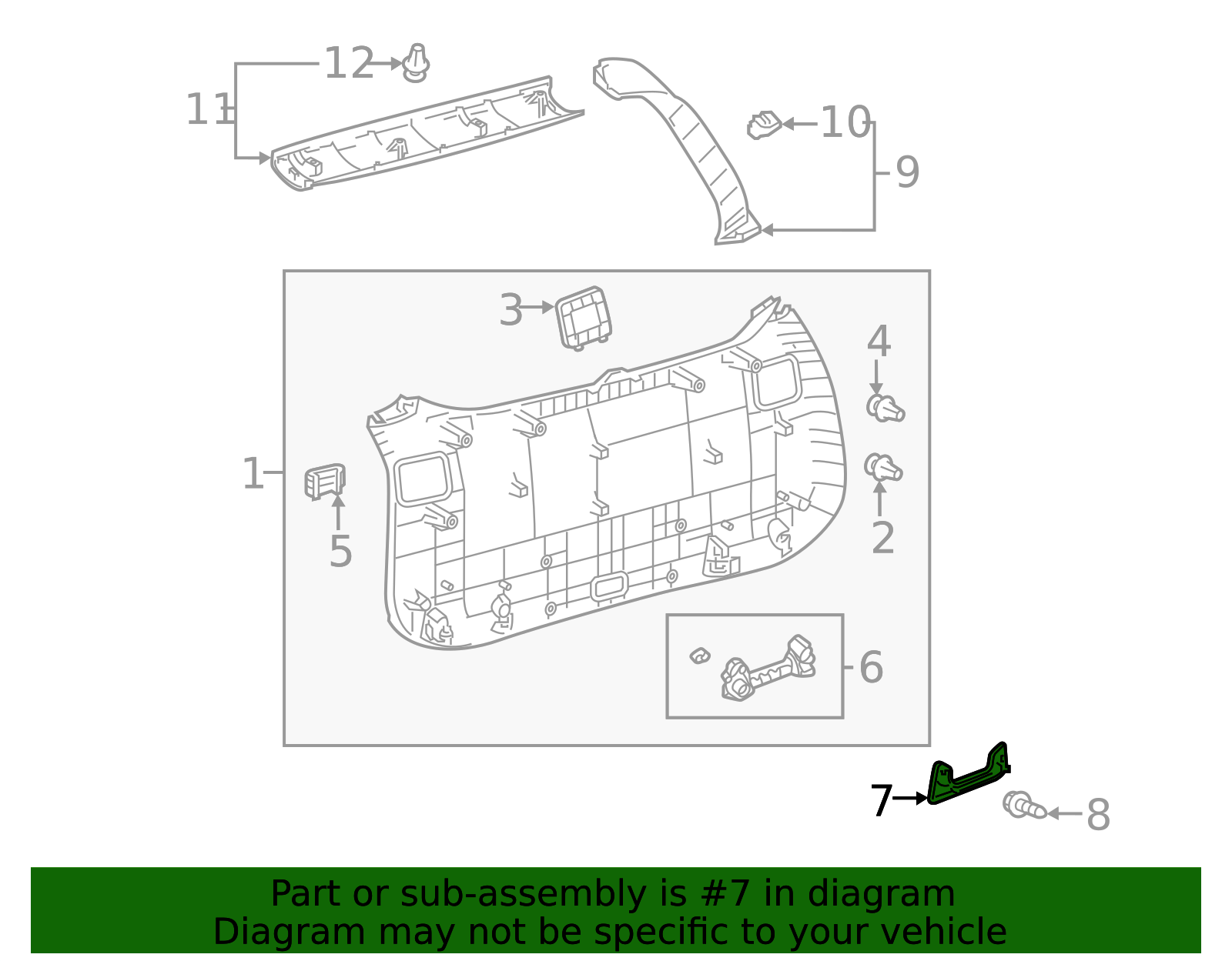 Genuine Official Toyota Handle Cover part# 69196-0R010-C0 for 2019-2025 ...