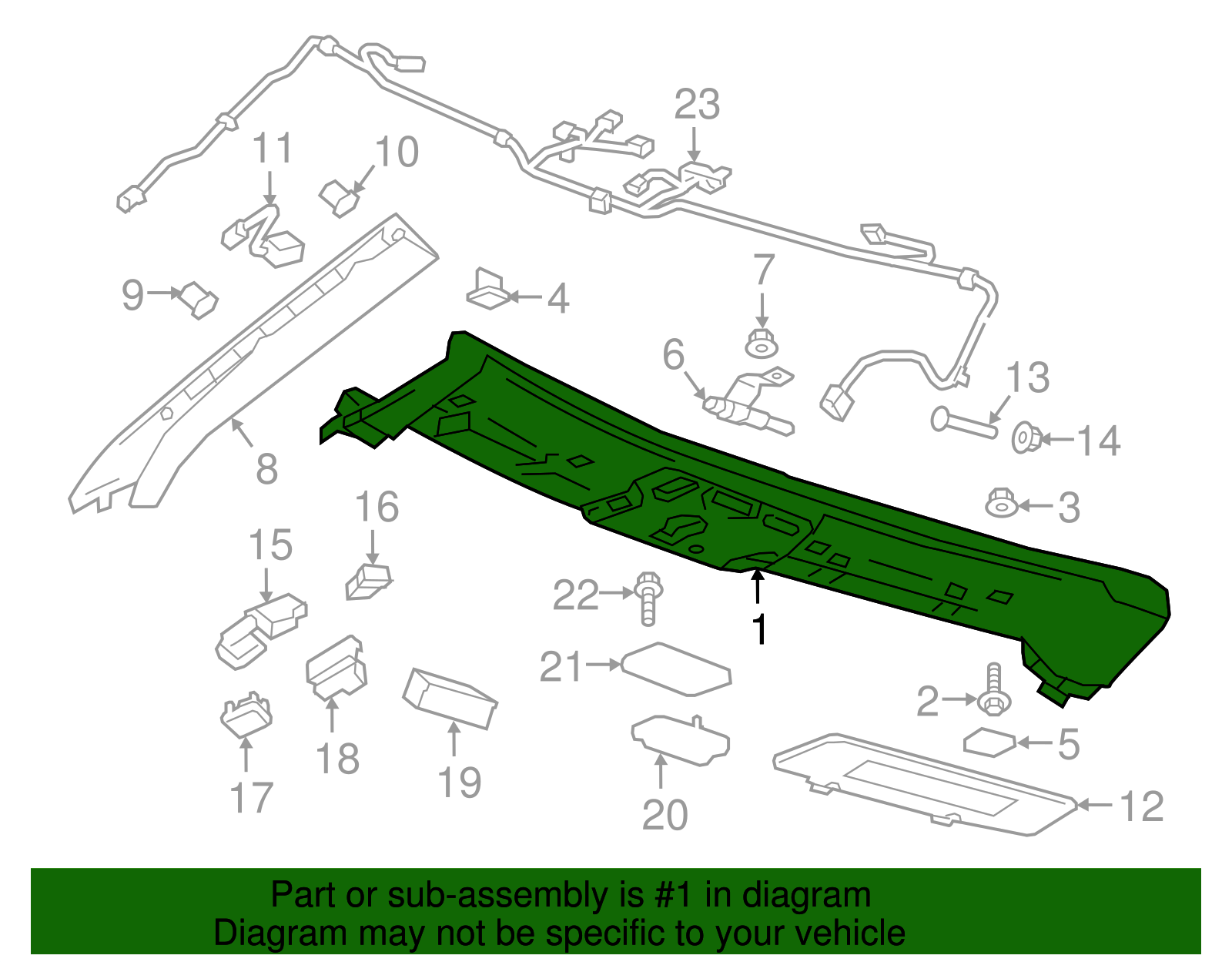 2019-2024 Chevrolet Camaro Upper Trim Panel 84759869 | Capital Chevy Parts