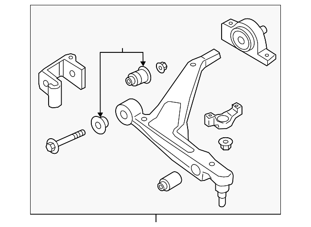 2019-2025 Volvo Lower Control Arm 32381881 | OEM Parts Online