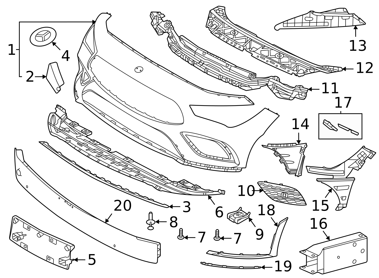1954-2025 Mercedes-Benz Trim Bar 177-885-42-02-64 | Benz Parts Online