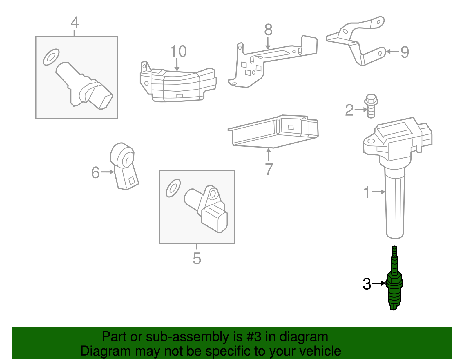 1822A086 - Spark Plug 2014-2015 Mitsubishi Mirage | Mitsubishi Direct Parts