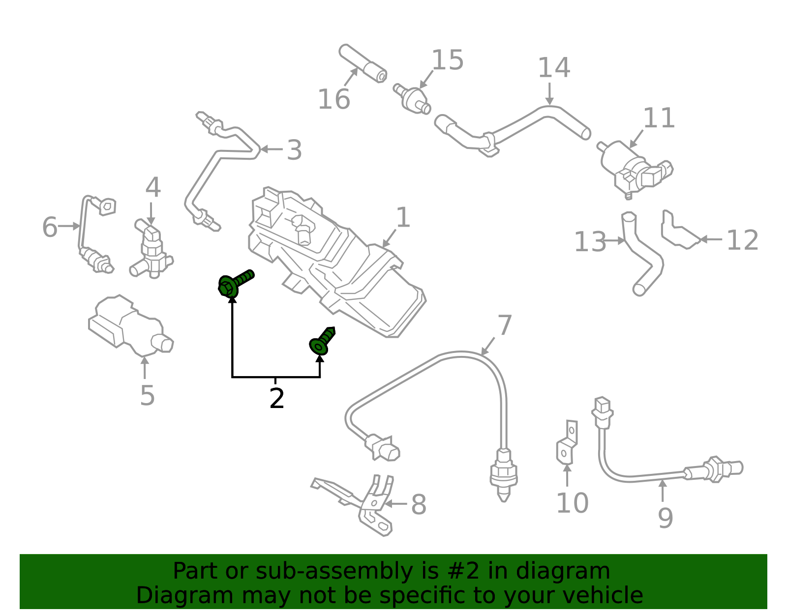 Air Guide Bolt 11253-06166-B | OEM Parts Online