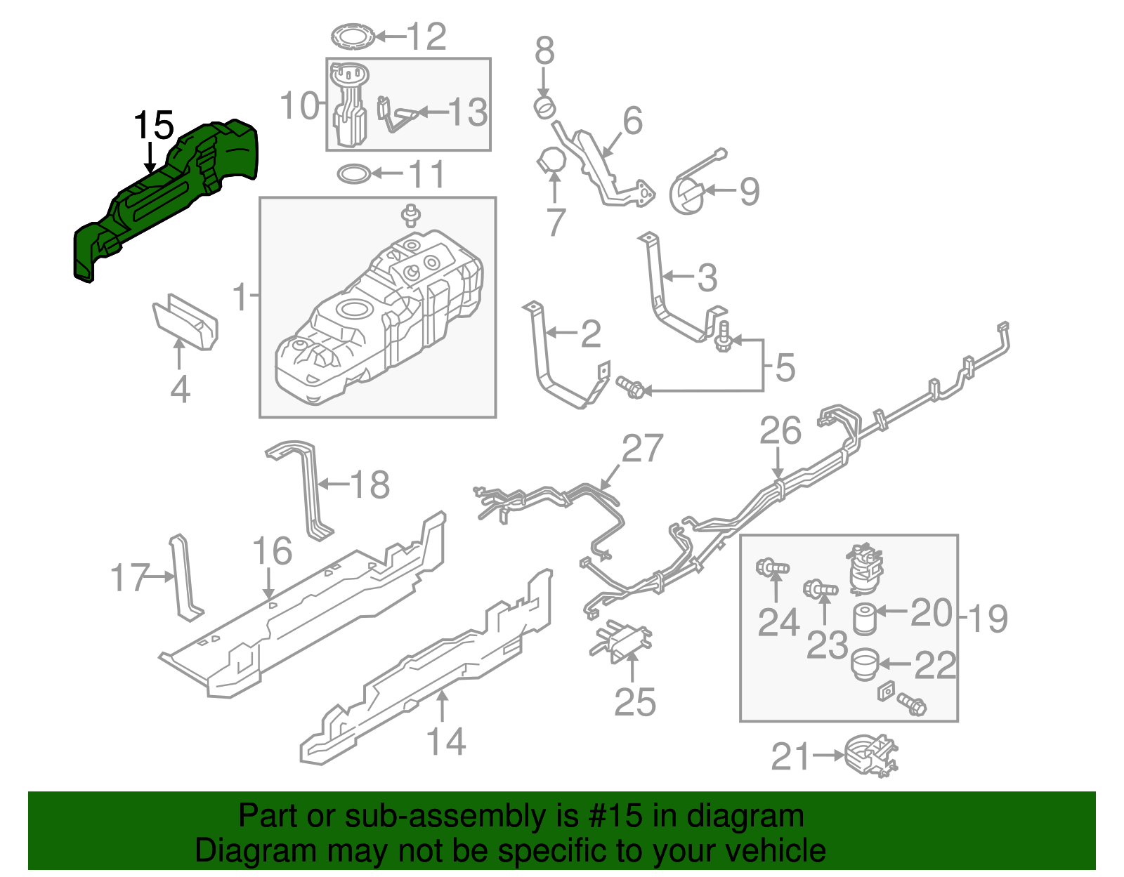 2011-2016 Ford Fuel Tank Shield gc3z9a032a | TascaParts.com