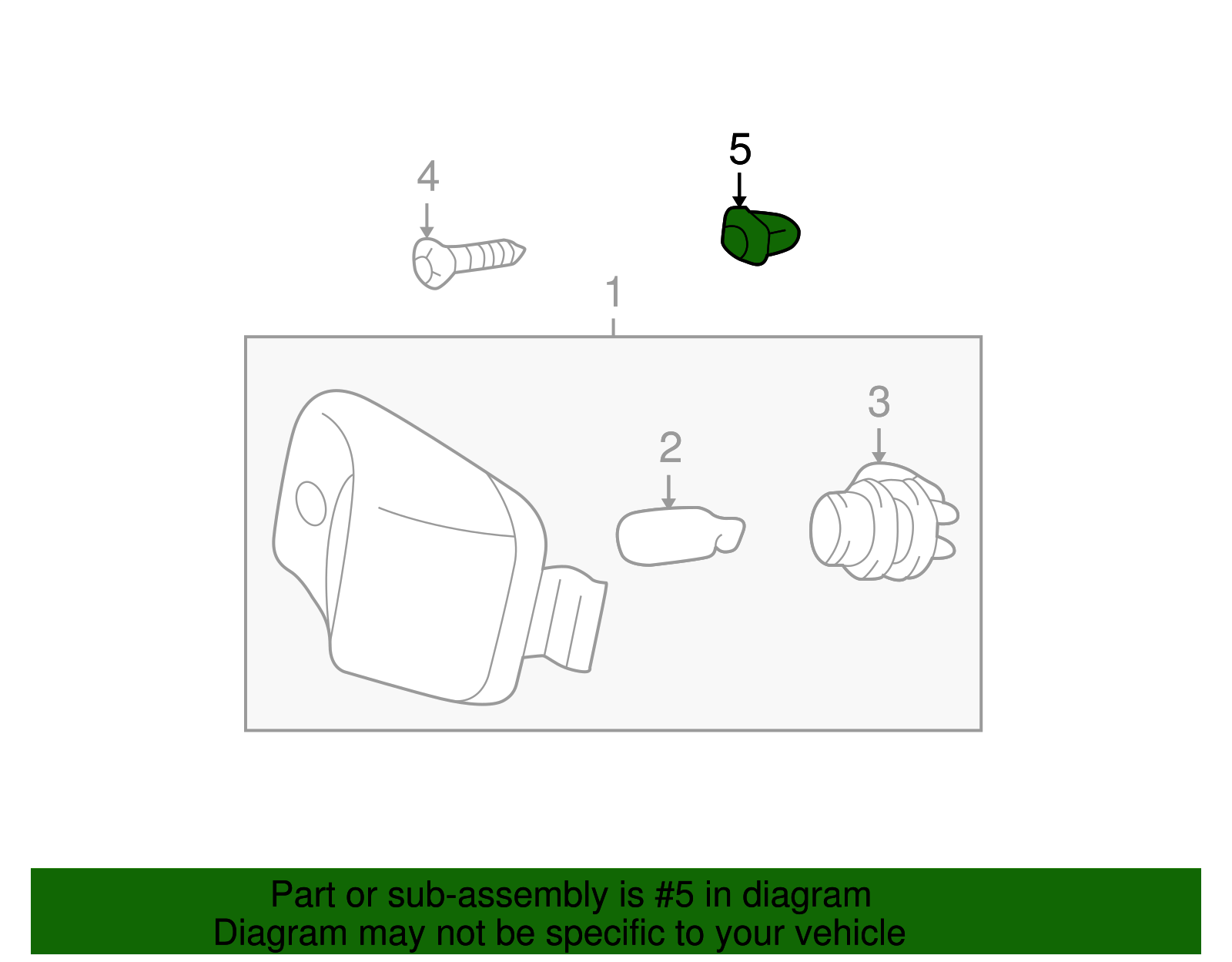 1991-2006 Toyota Headlamp Assembly Grommet 90075-10004 | Toyota Parts ...