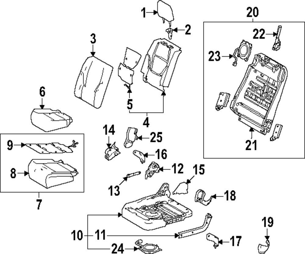 2022-2025 Toyota Tundra Cushion Frame Bracket 71243-0C040 | MotorMotor