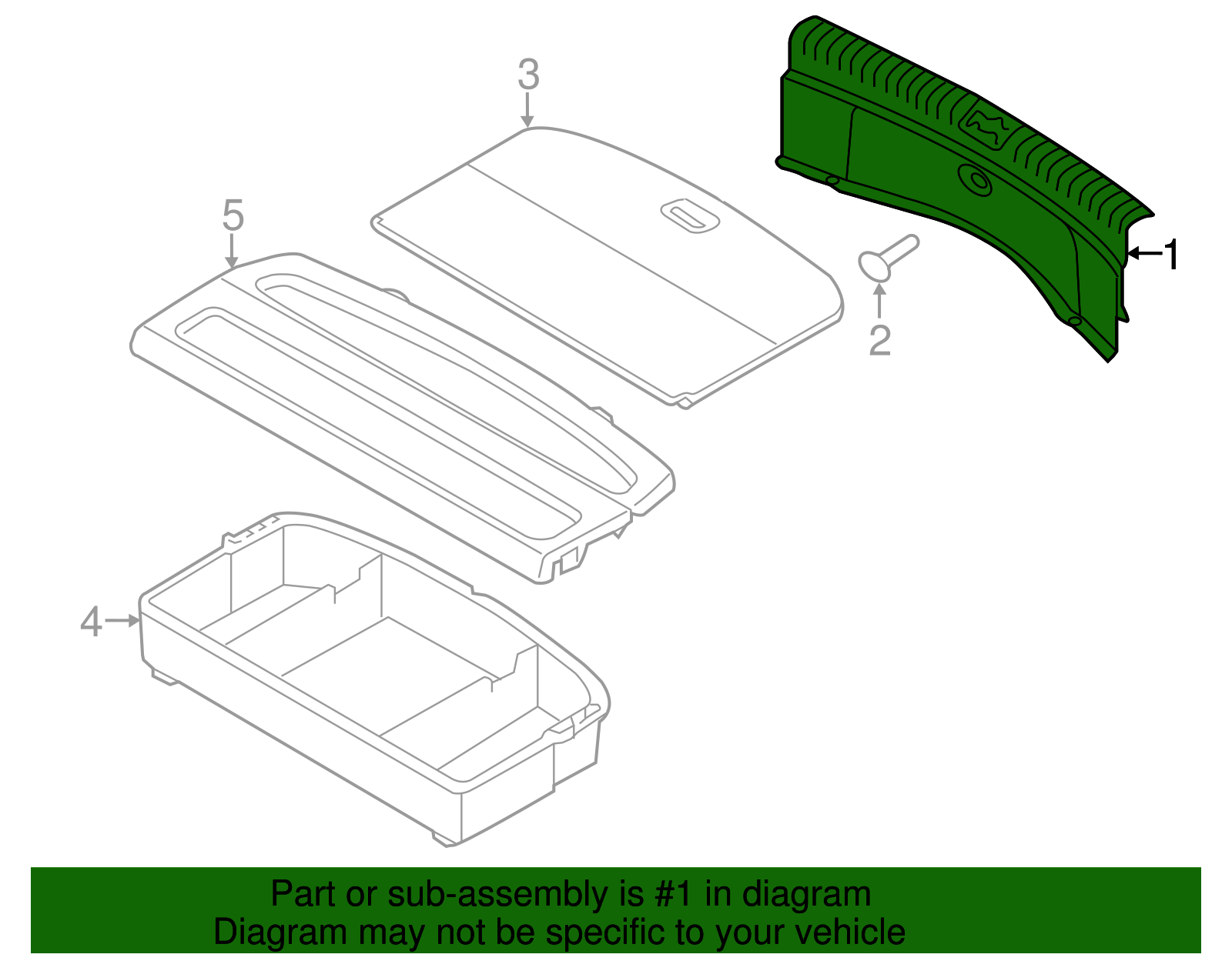 85770-B2000EQ - Rear Panel Trim 2014-2019 Kia Soul | Kia.Parts Store