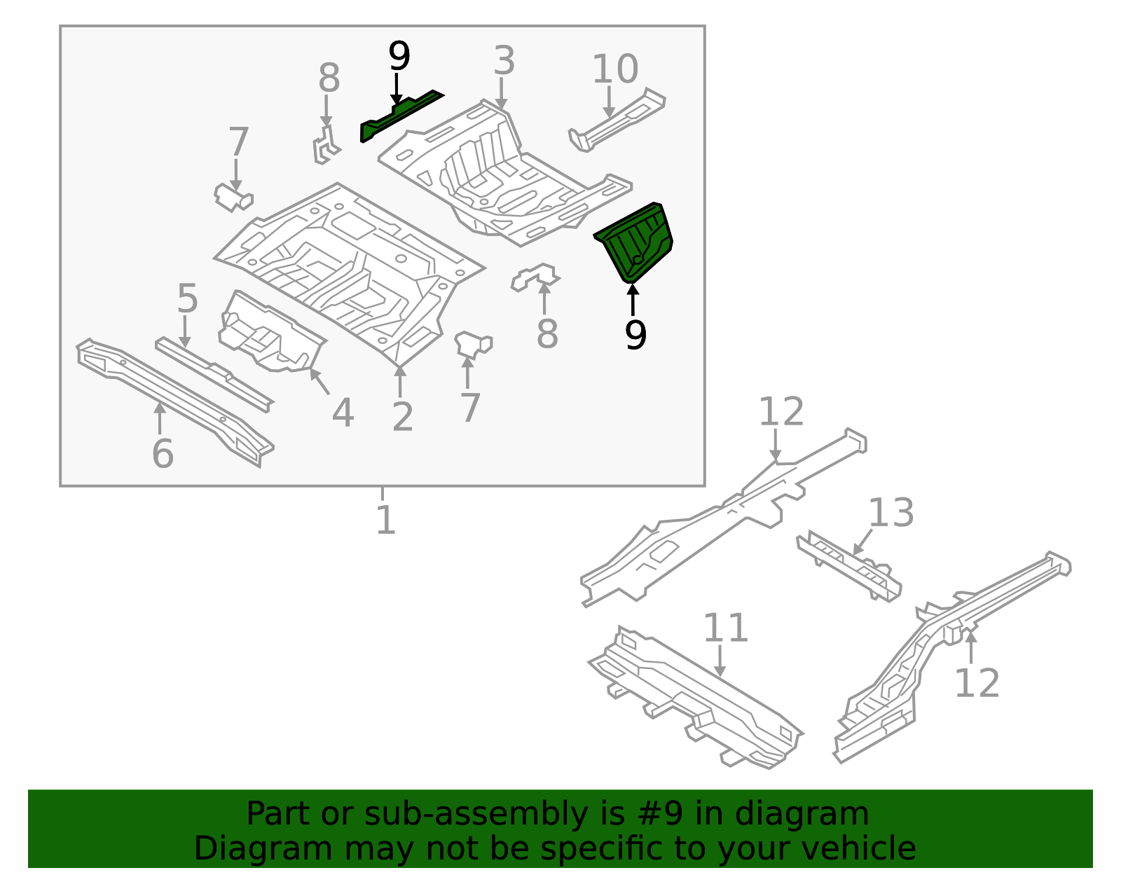 65531-3V000 - High-Quality Floor Extension for 2012-2017 Hyundai Azera ...
