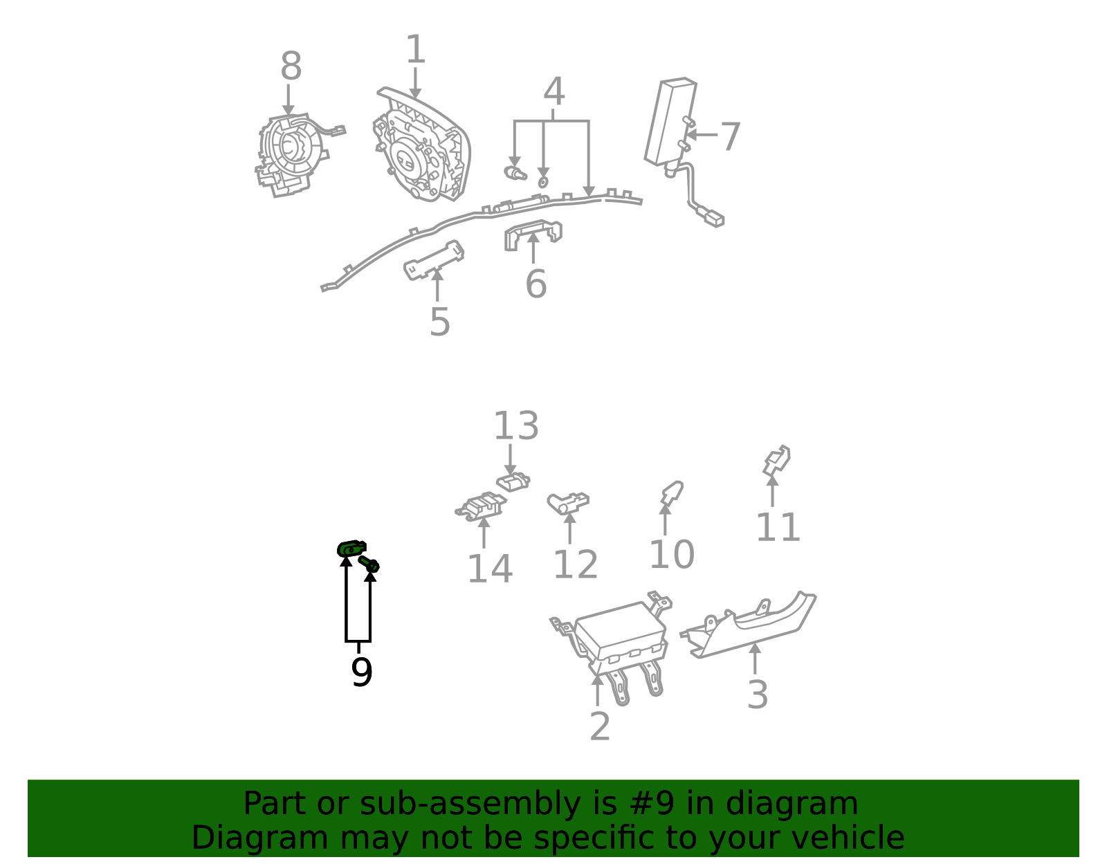 2010-2015 Toyota Ft Impact Sensor 89173-79025 | MotorMotor