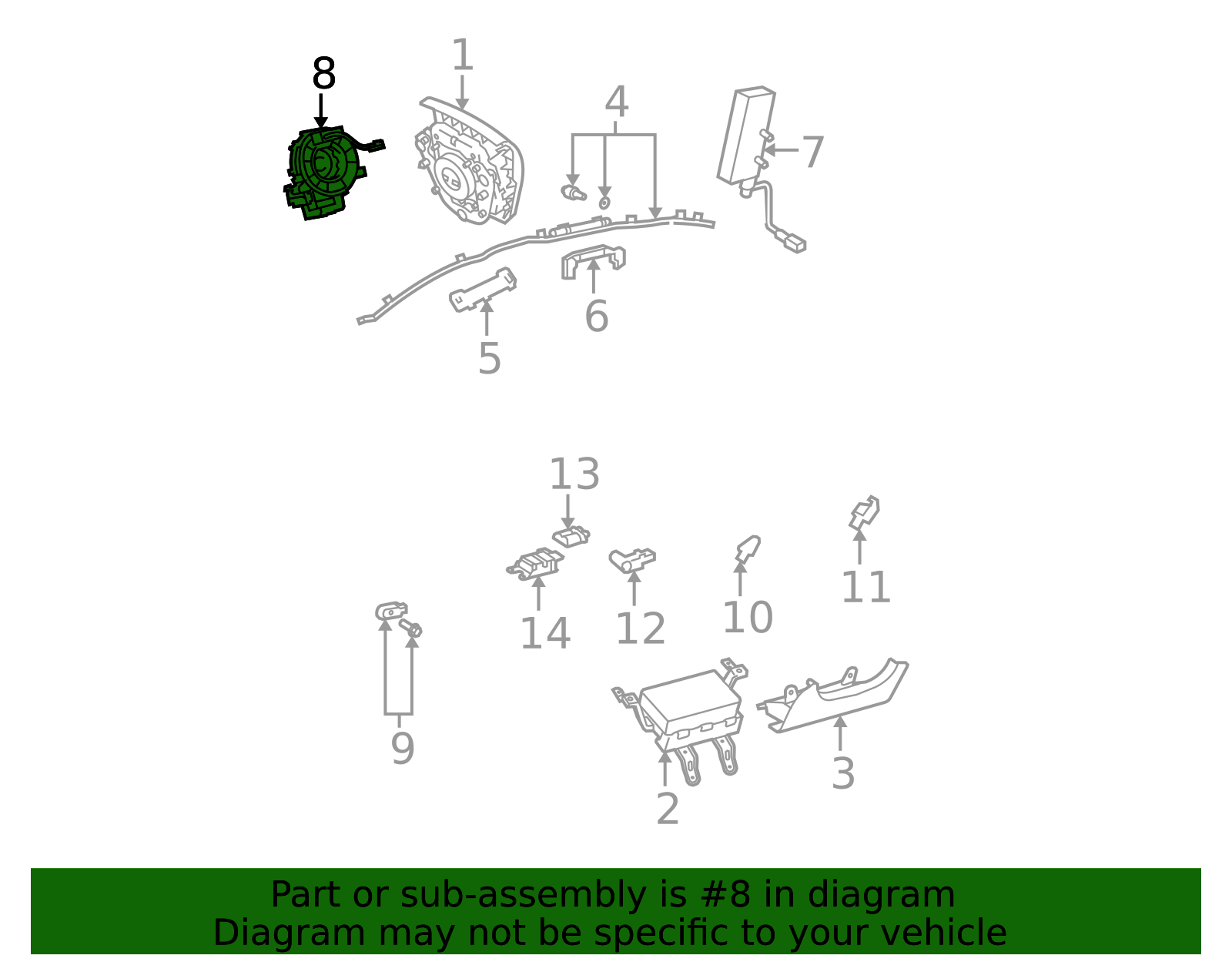 84307-47021 - Clock Spring - 2010-2016 Toyota | OEM Genuine Toyota Parts