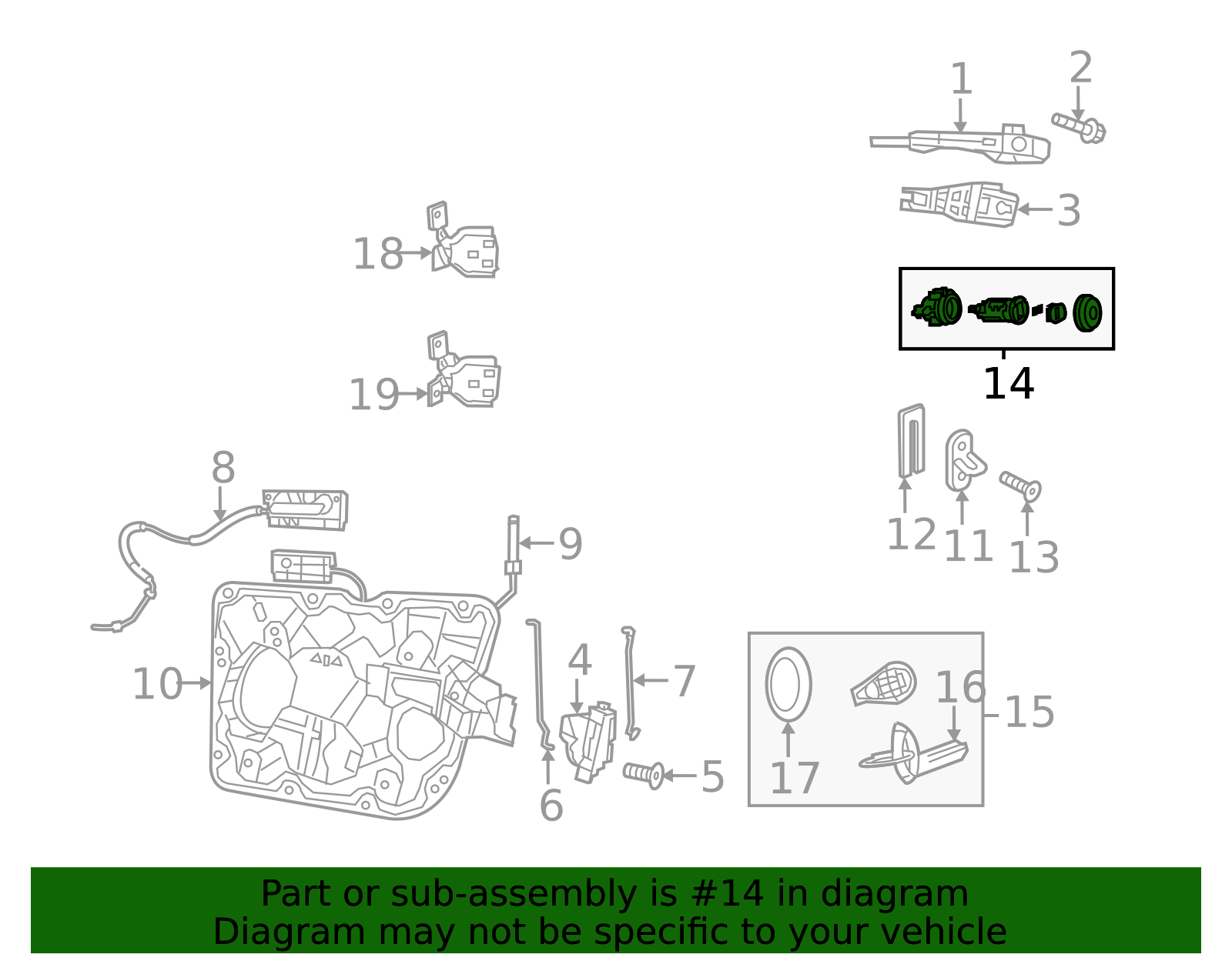 Lock Cylinder 05139099AA | Mopar Parts Canada