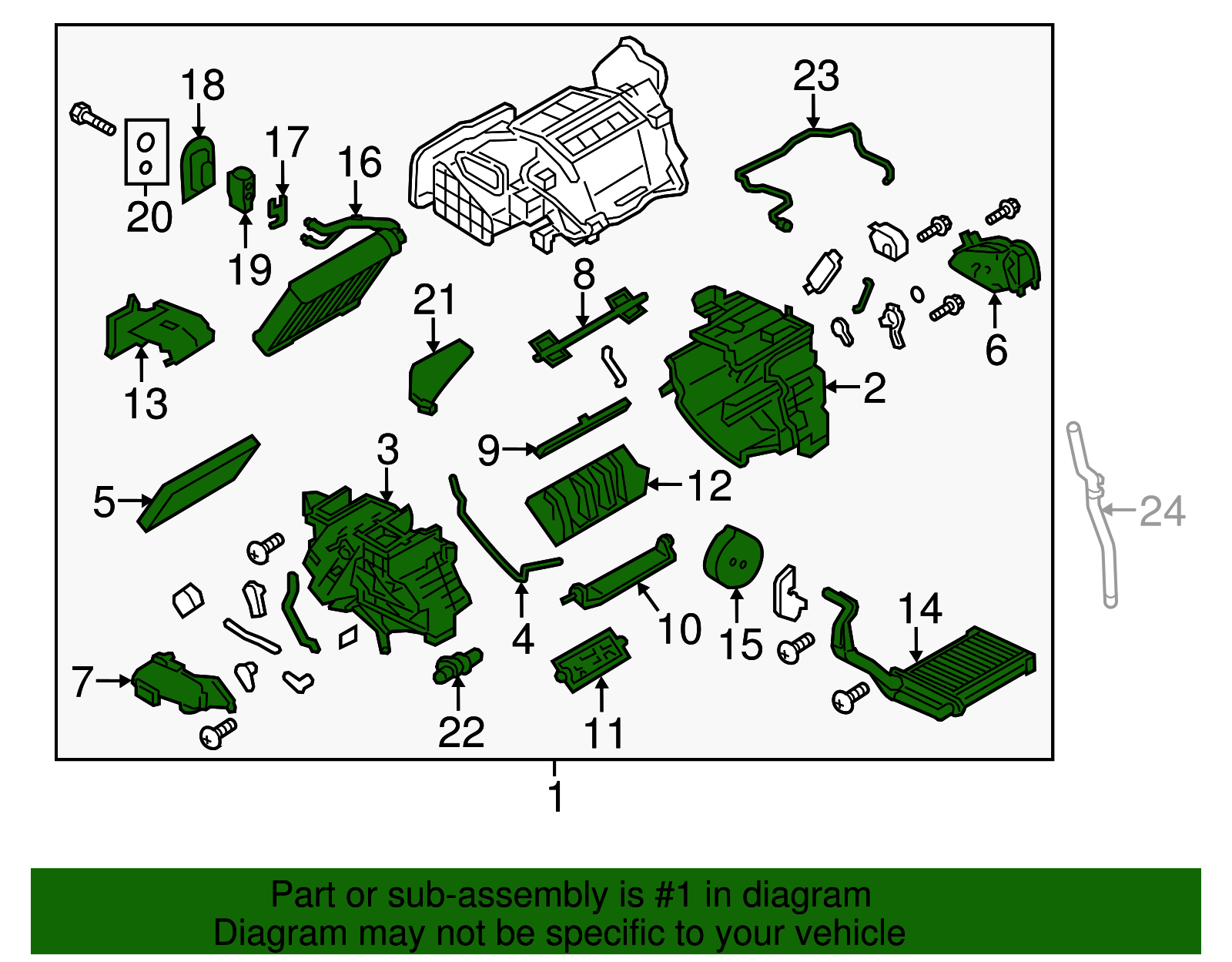 B7210-3NA1A - AC & Heater Assembly - 2011-2012 Nissan LEAF | Nissan OEM ...