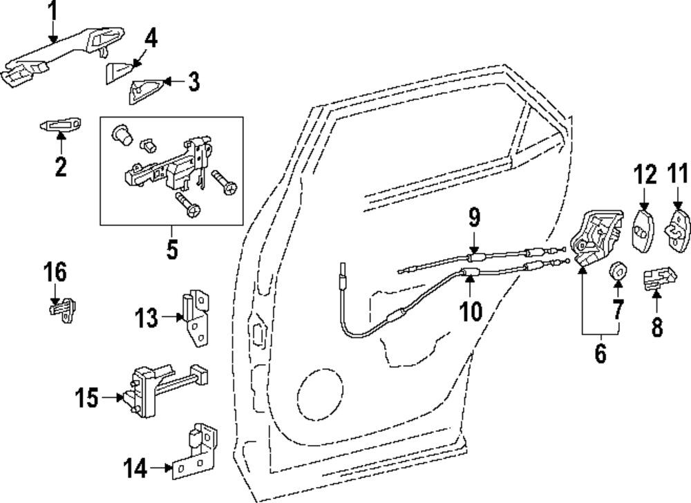 2016-2022 Lexus | Lock Cable | 69770-0E070 | Express Lexus Parts