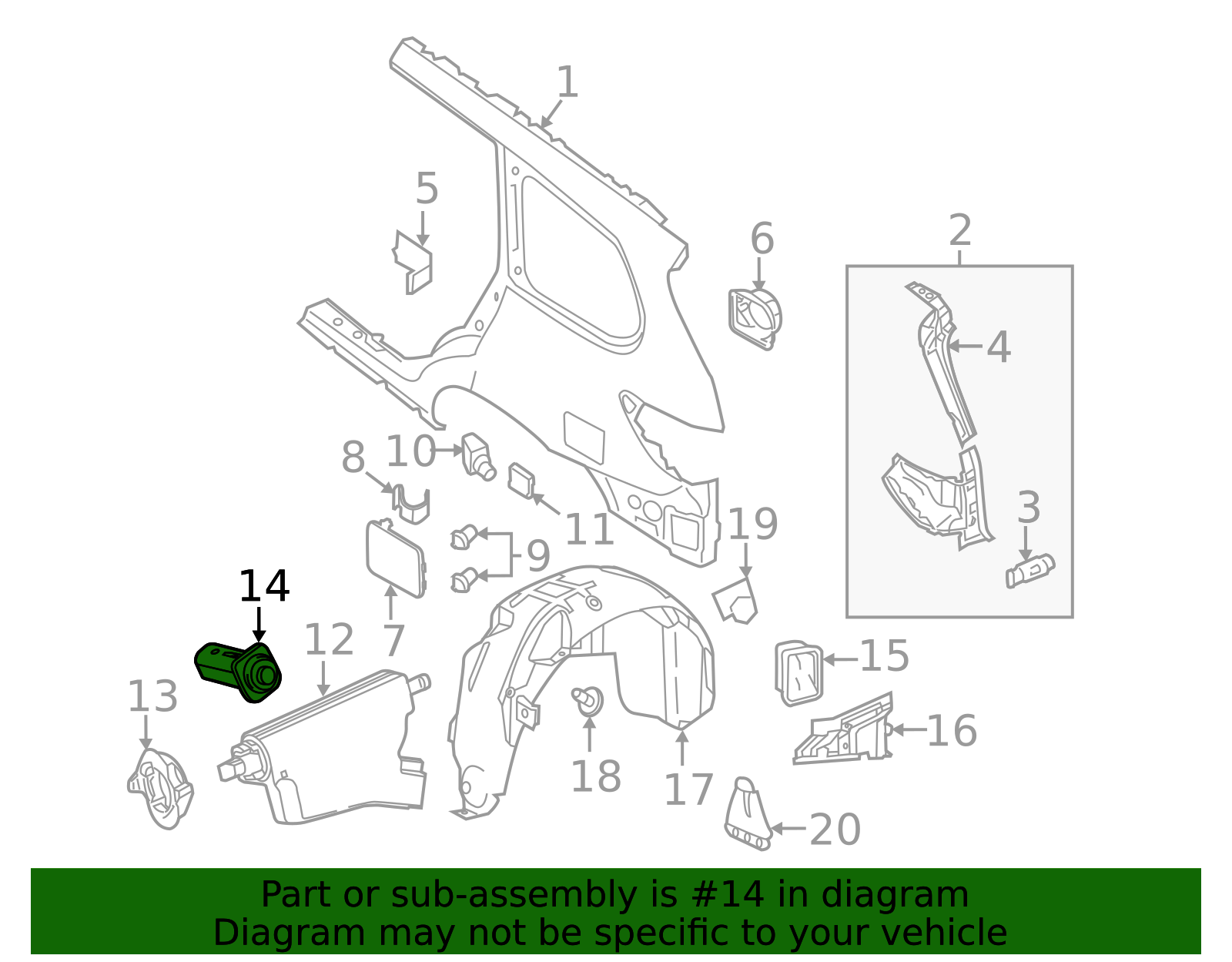 78826-EG01C - Opener Assembly 2013-2025 Nissan | Nissan Parts ...