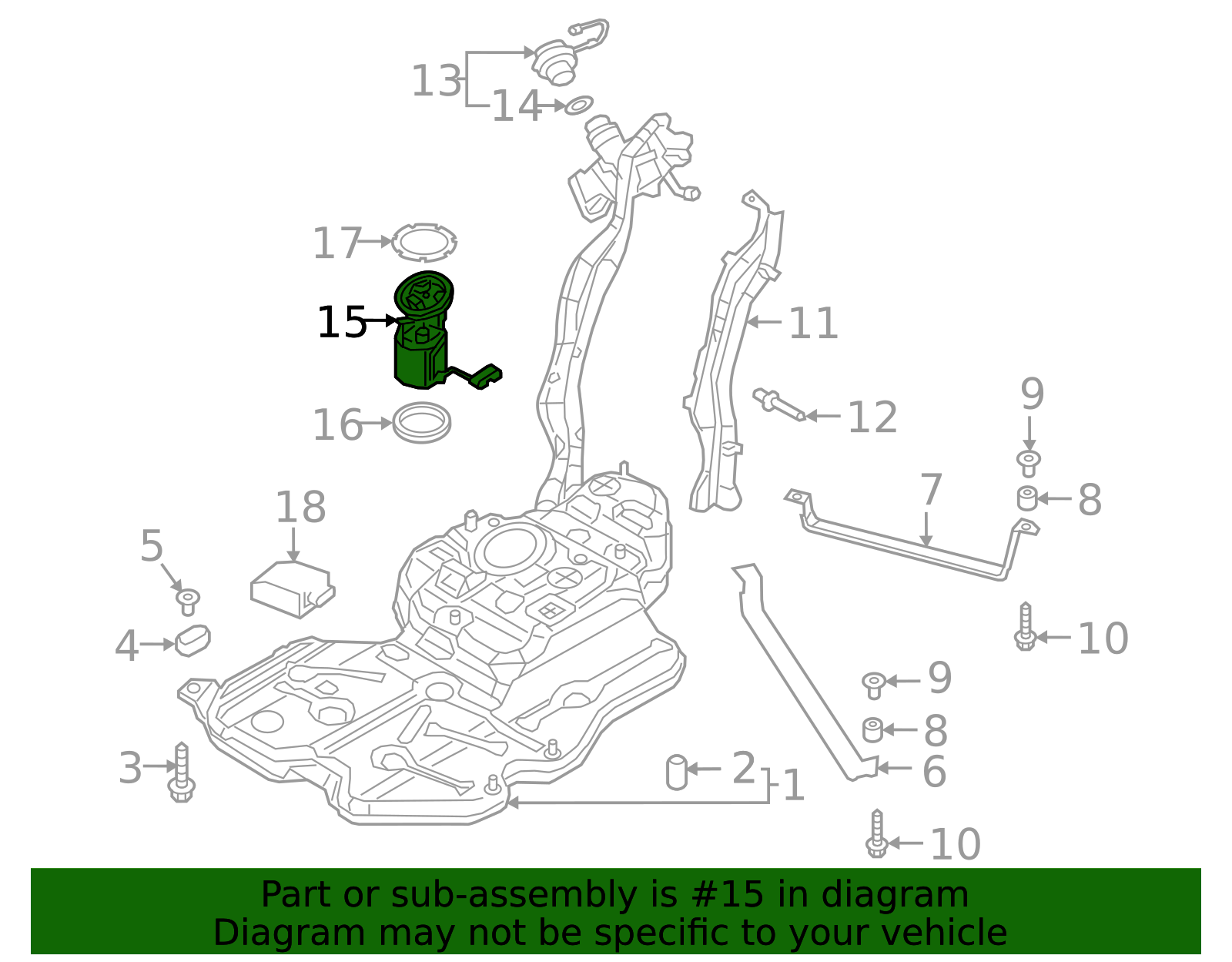 2018-2025 Volkswagen Fuel Pump Assembly 3QF-919-087-F | VW Parts Online