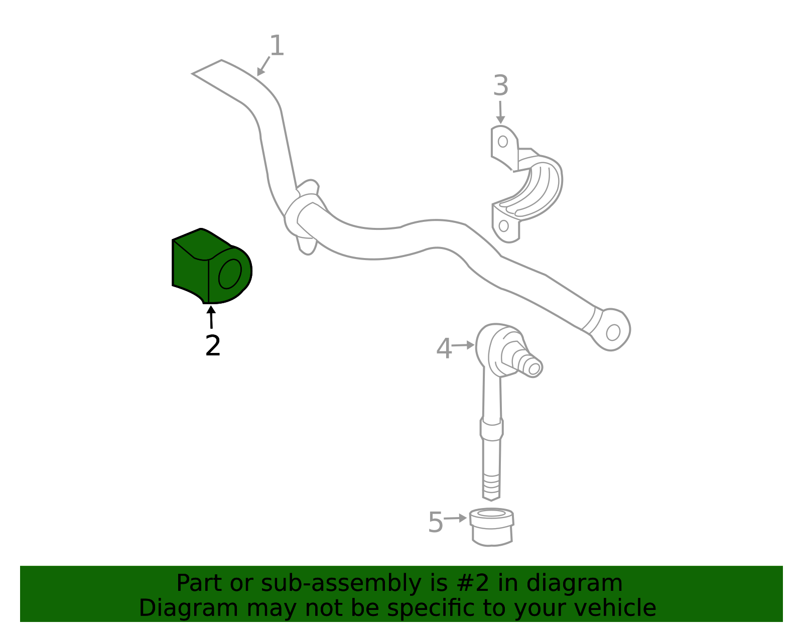 Suspension Stabilizer Bar Bushing (Rear) 48818-0R010 | Toyota Parts Center