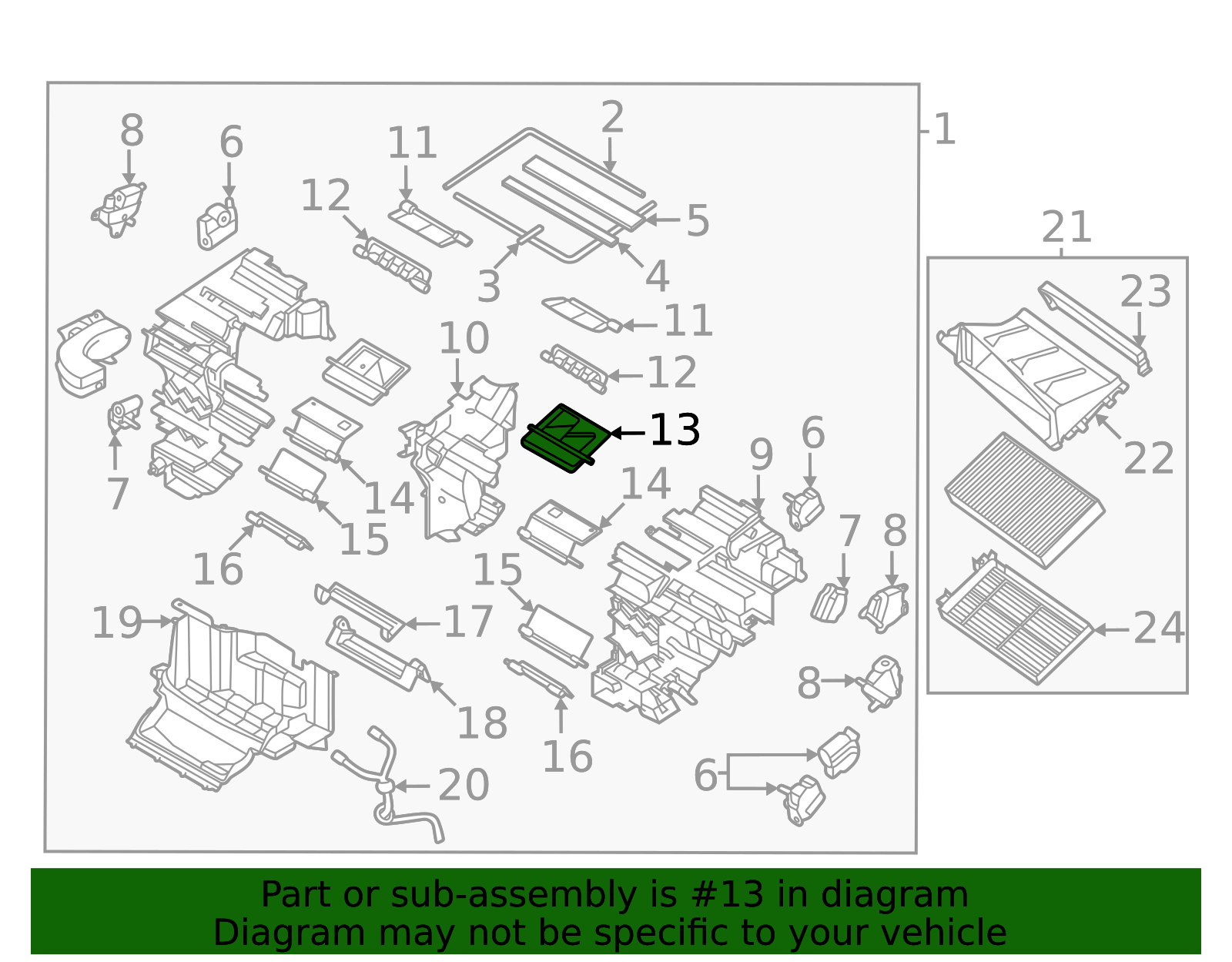 97145-T1000 - High-Quality HVAC Blend Door for 2021-2025 Genesis ...