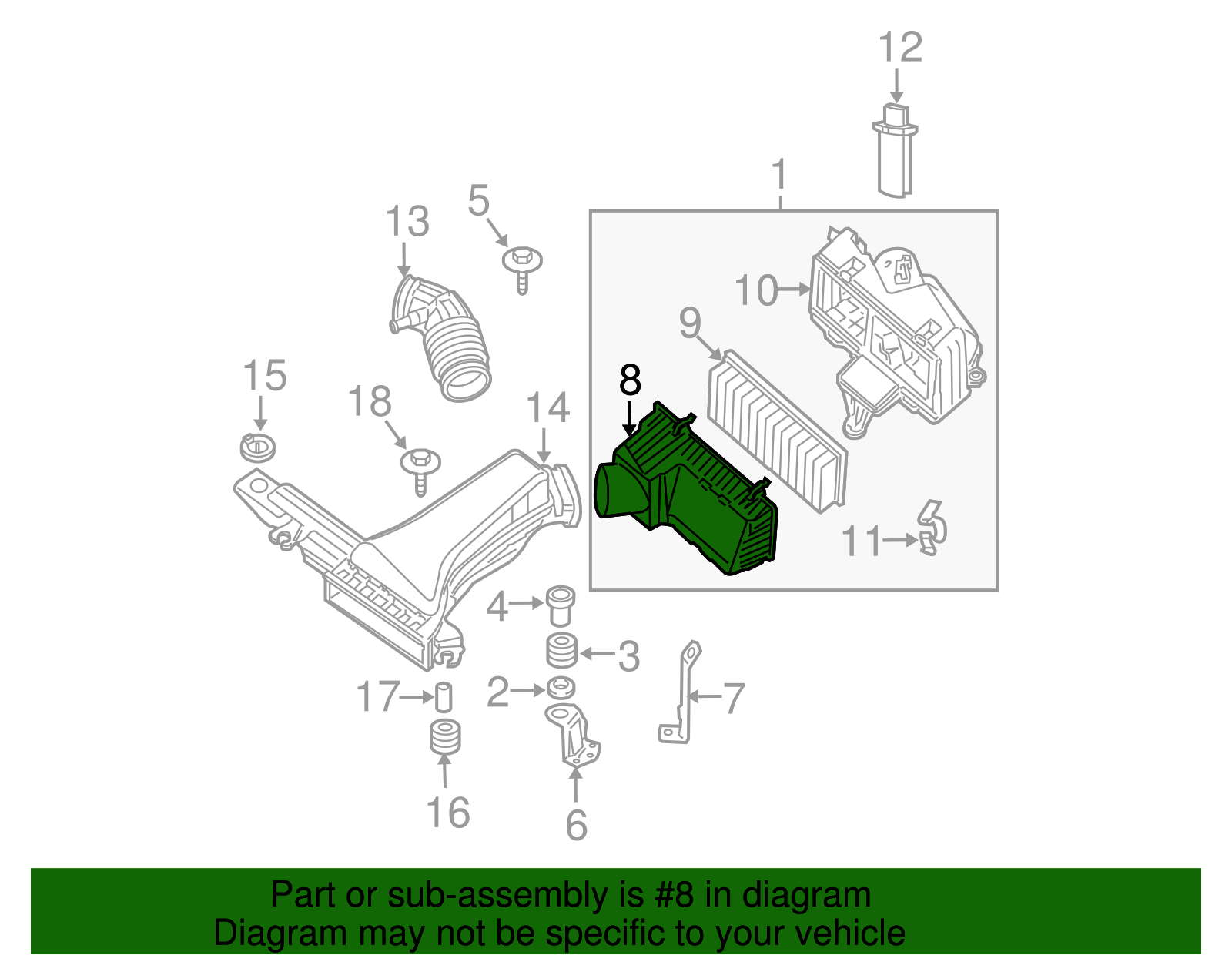 2009-2014 Nissan Maxima Cover 16528-9N00A | Bill Kay Nissan Parts