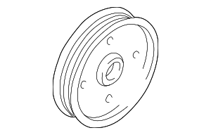 57130-2D101 - Power Steering Pump Pulley - 2001-2008 Hyundai ...