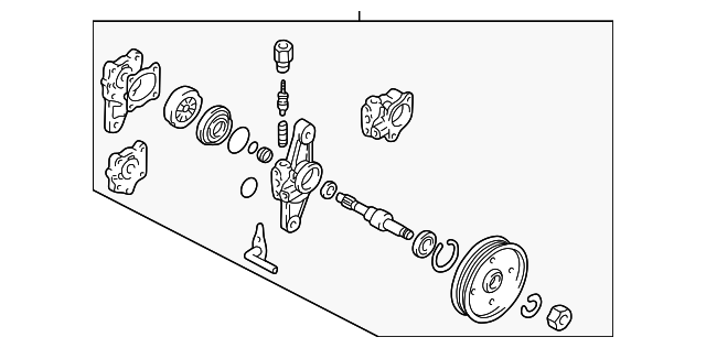 57100-3A300 - Power Steering Pump - 2001-2006 Hyundai Elantra | Joseph ...