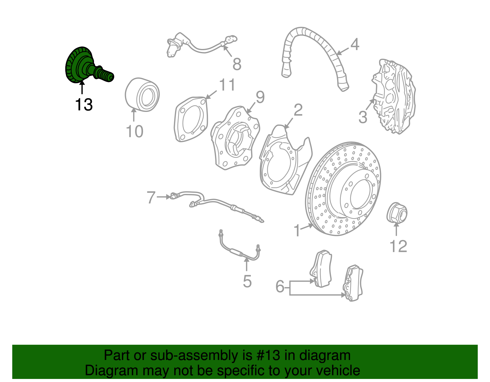1997-2005 Porsche Stub Axle 996-341-131-04 | OEM Parts Online