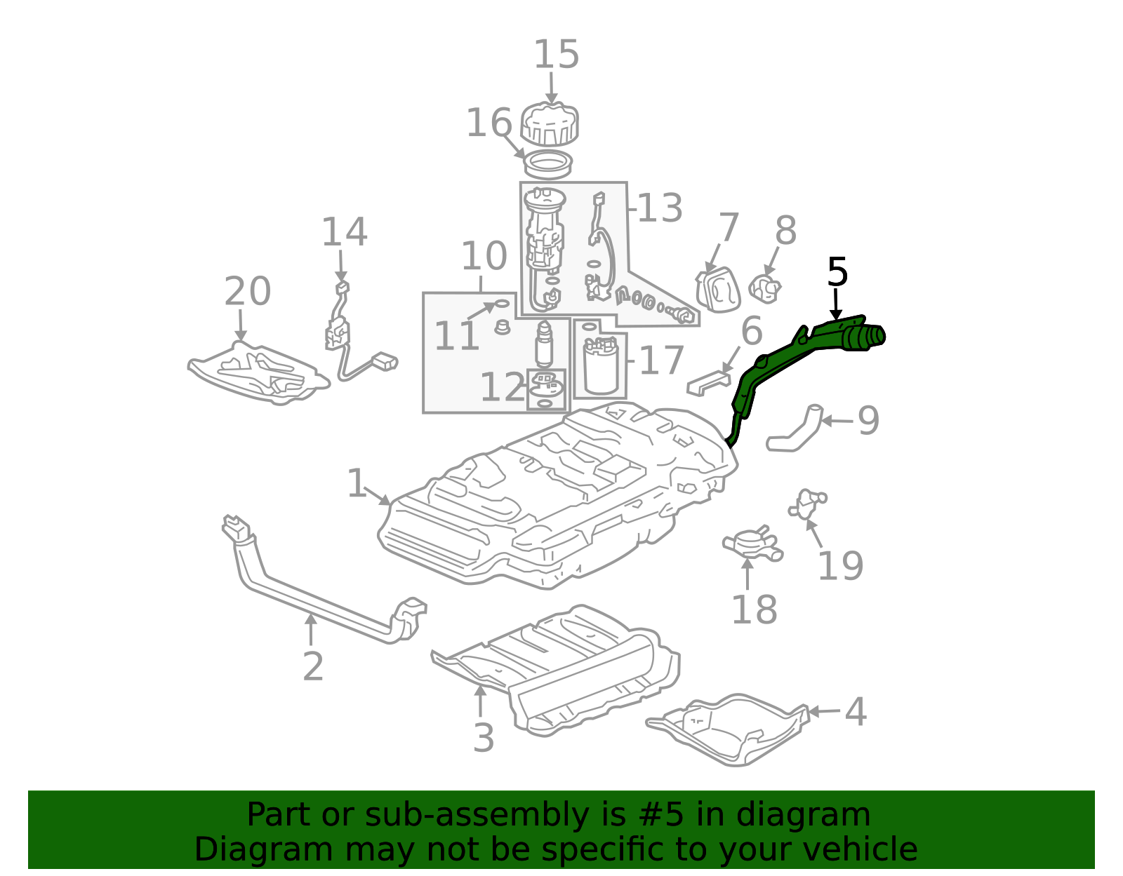 17660-S3V-A02 - Filler Pipe 2001-2004 Acura MDX | Curry Acura Parts