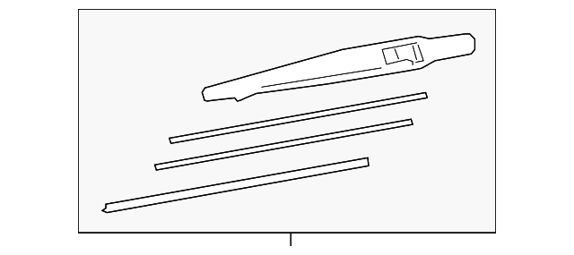 Genuine Toyota Back Glass Wiper Blade (Right, Rear) part# 85242-42040 ...