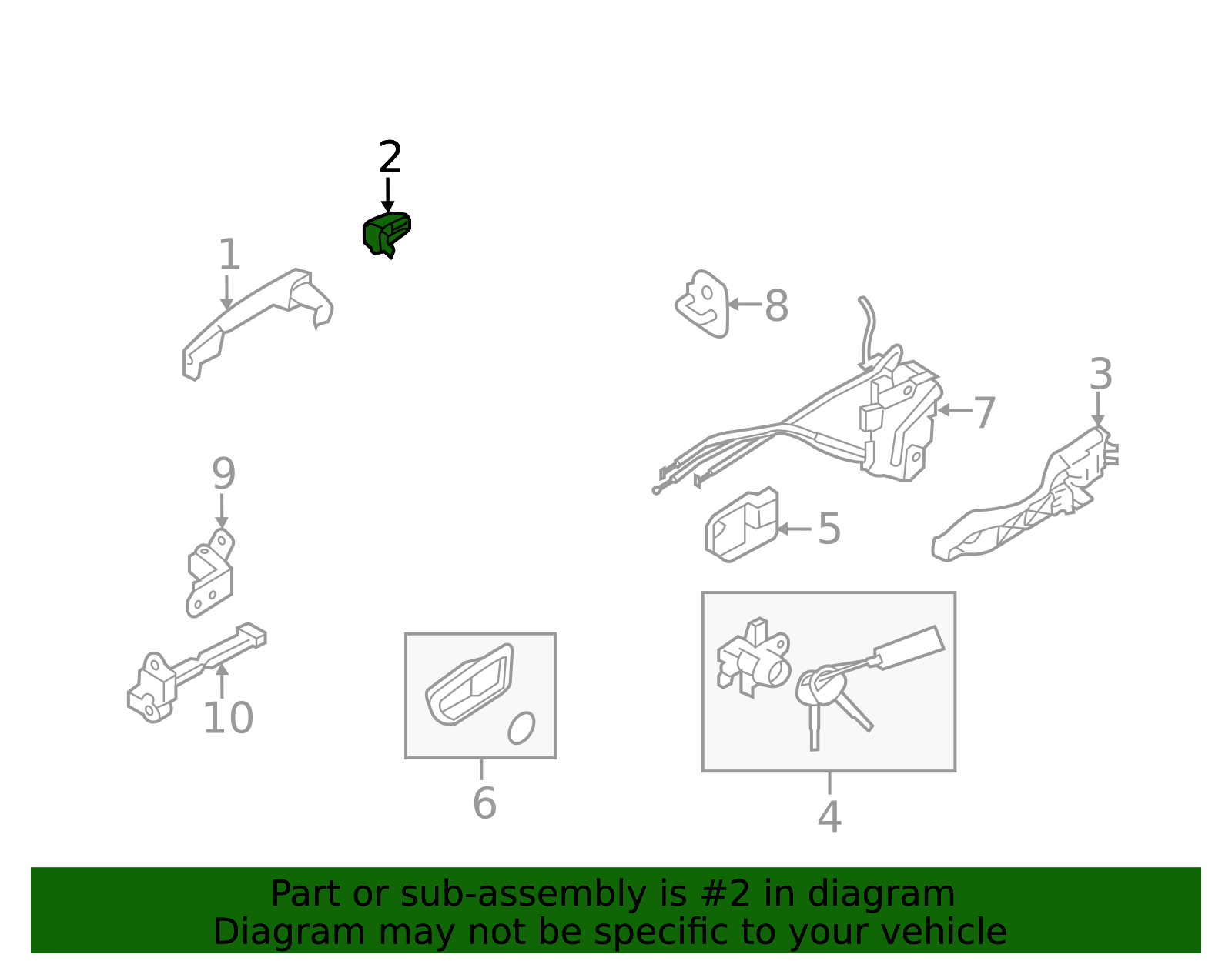 82662-2K510 - Escutcheon 2012-2013 Kia Soul | Kia.Parts Store