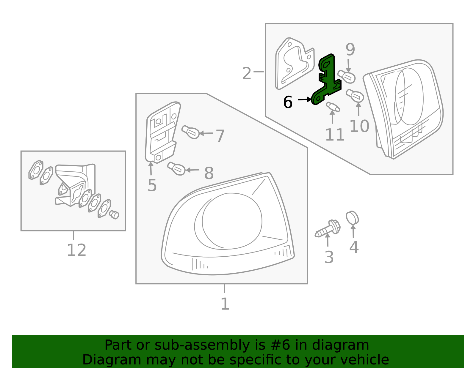 2004-2010 Volkswagen Touareg Socket Panel 7L6-945-259-A | QuirkParts