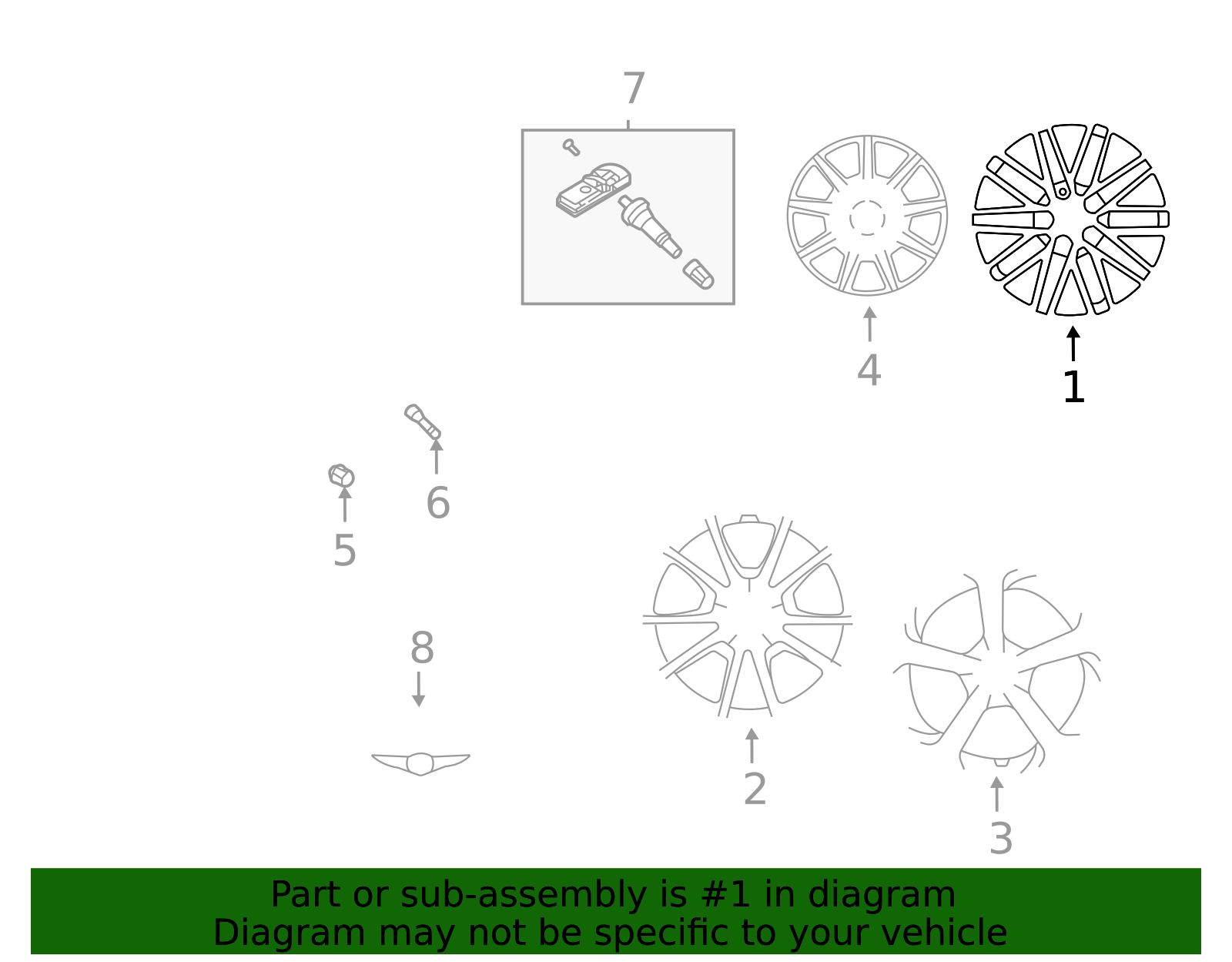 Hyundai - 52910-G9600 - Wheel, Alloy - 2022-2023 Genesis G70 | OEM ...