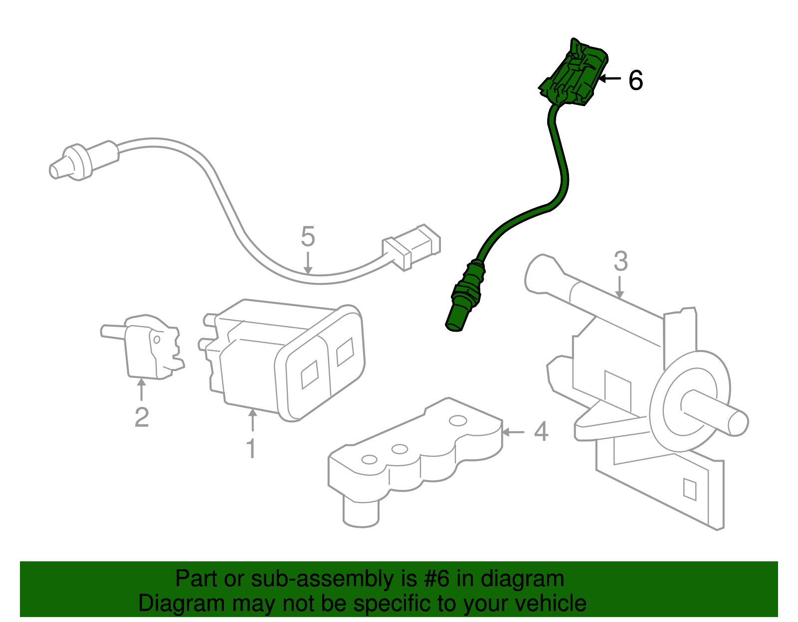 2007-2010 GM Heated Oxygen Sensor 12616506 | NewGMParts.com