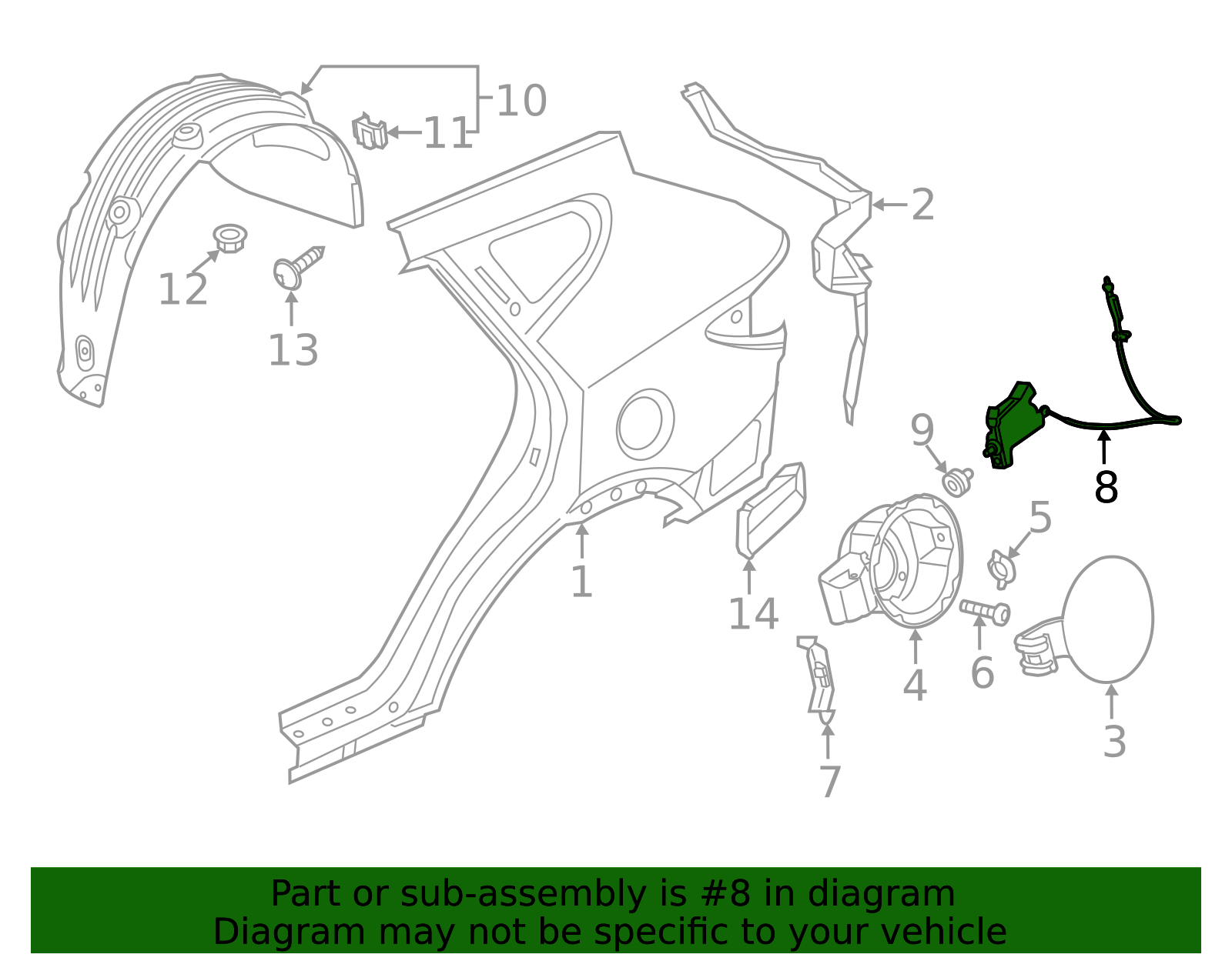2013-2016 Hyundai Santa Fe Sport Lock Actuator 81590-2W000 | OEM Parts ...