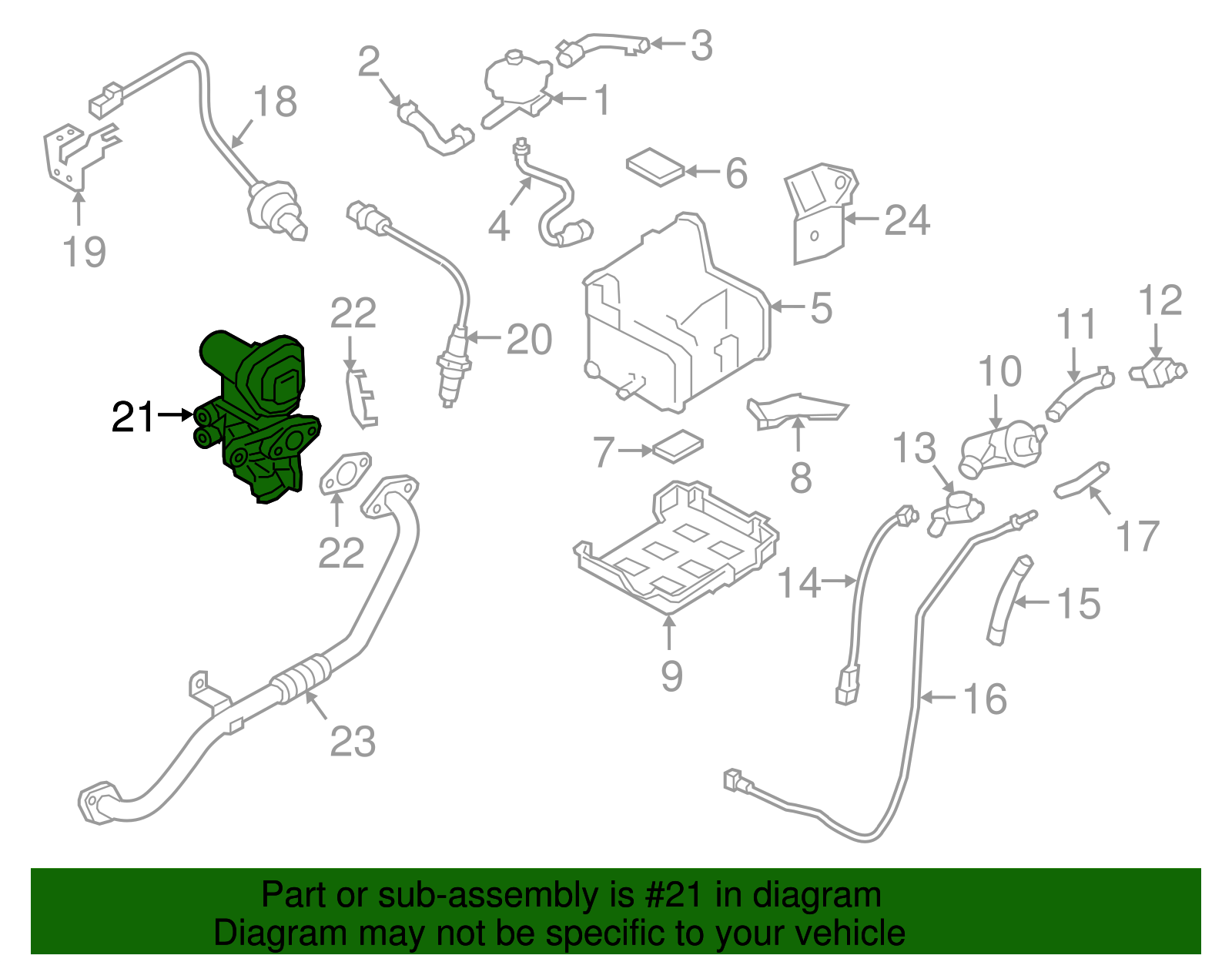 28450-03HA0 - Egr Valve 2017-2022 Kia Niro | Kia.Parts Store