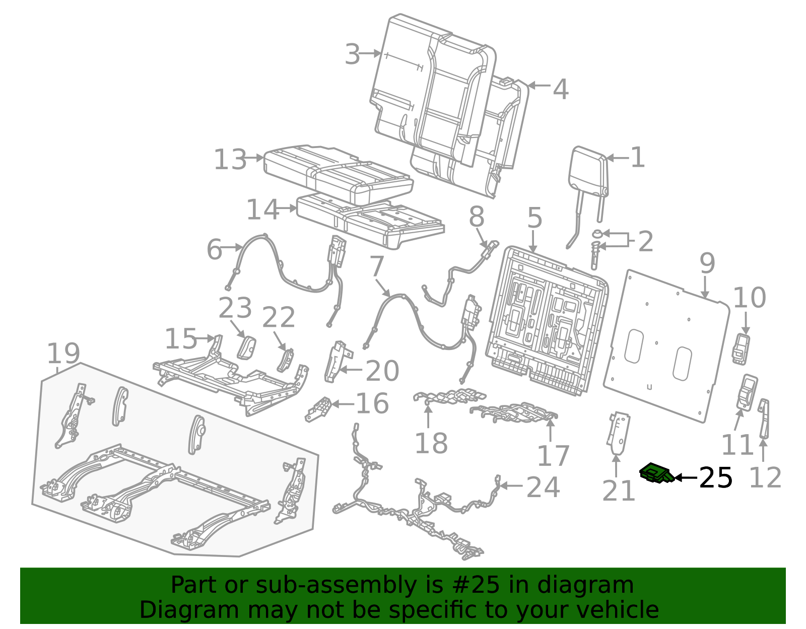 2021-2025 GM Power Seat Control Module 87862405 | Capital Chevy Parts