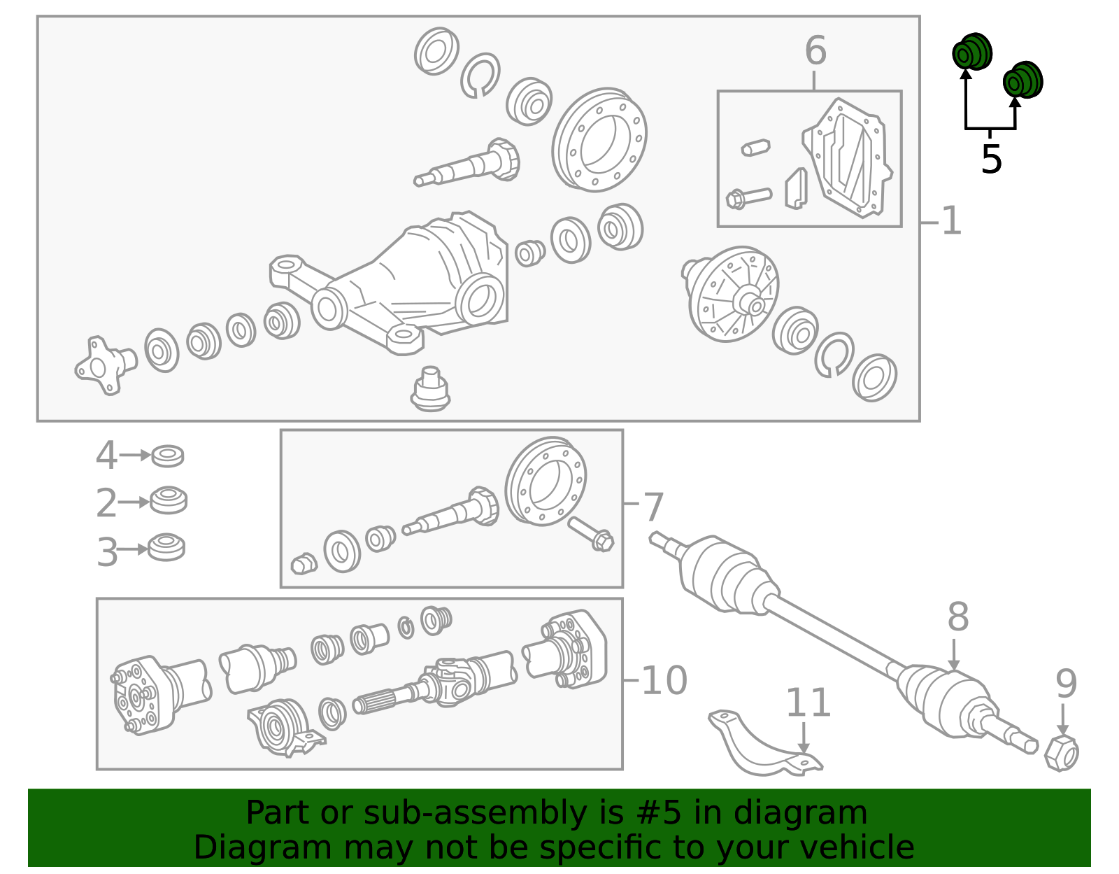 41651-50180 - Differential Assembly Cushion - 2007-2017 Lexus | My L Parts