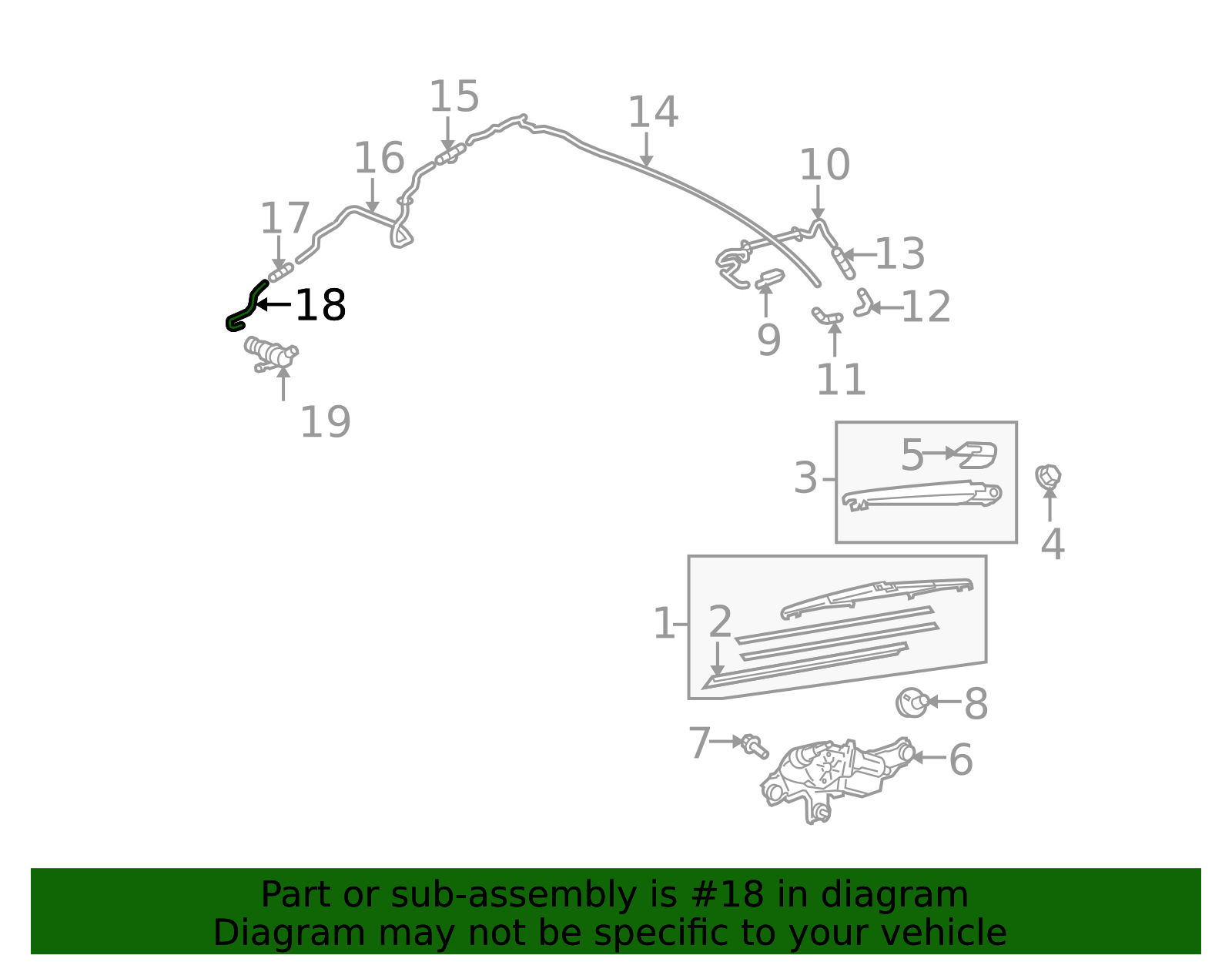 2009-2015 Toyota Venza Hose Assembly 90068-33023 | MotorMotor