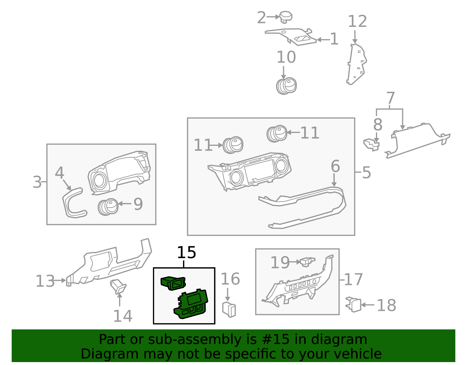 2020-2023 Toyota Tacoma Switch Panel 55446-04090-C0 | MotorMotor